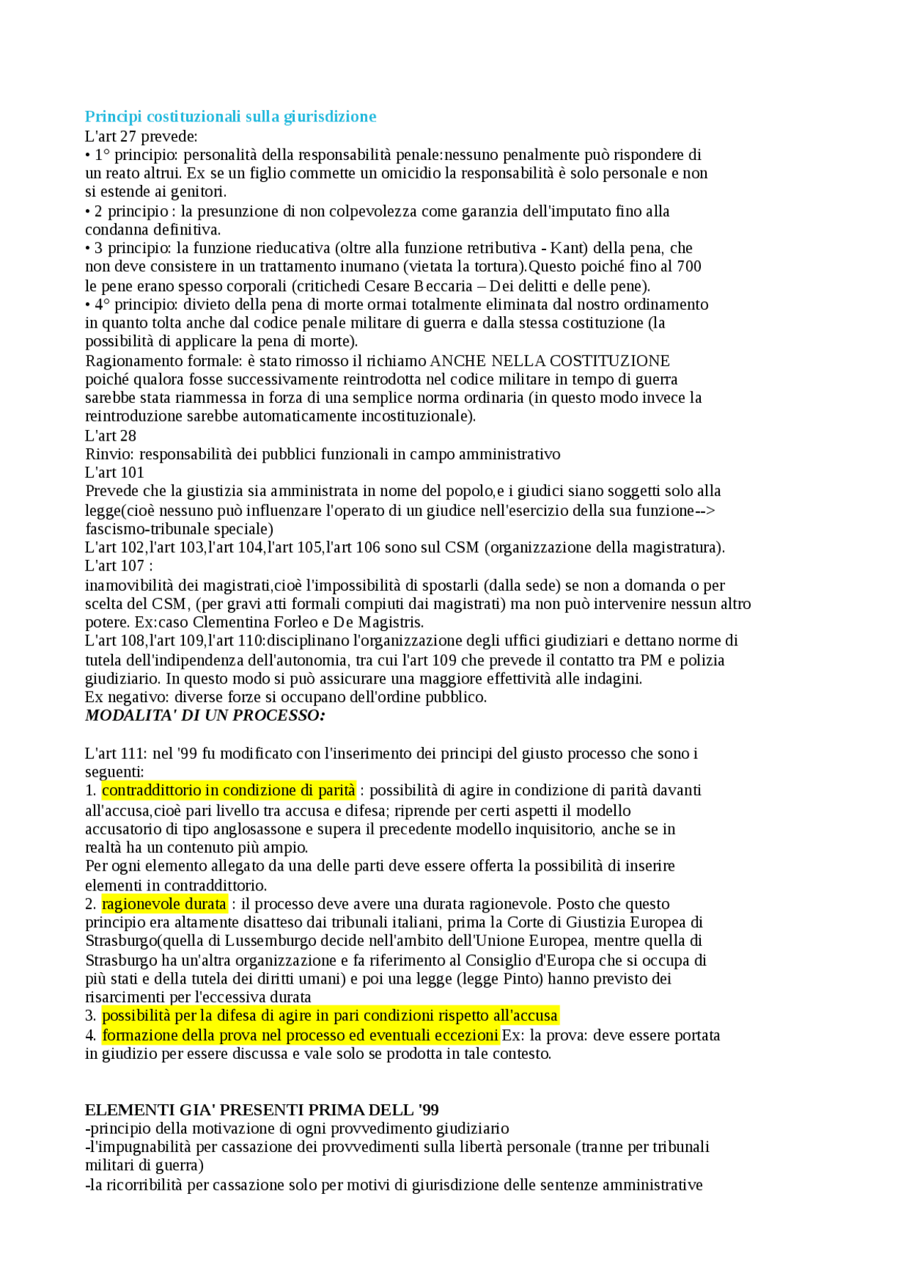 Dispensa diritto processuale civile: la giurisdizione ordinaria civile - Docsity