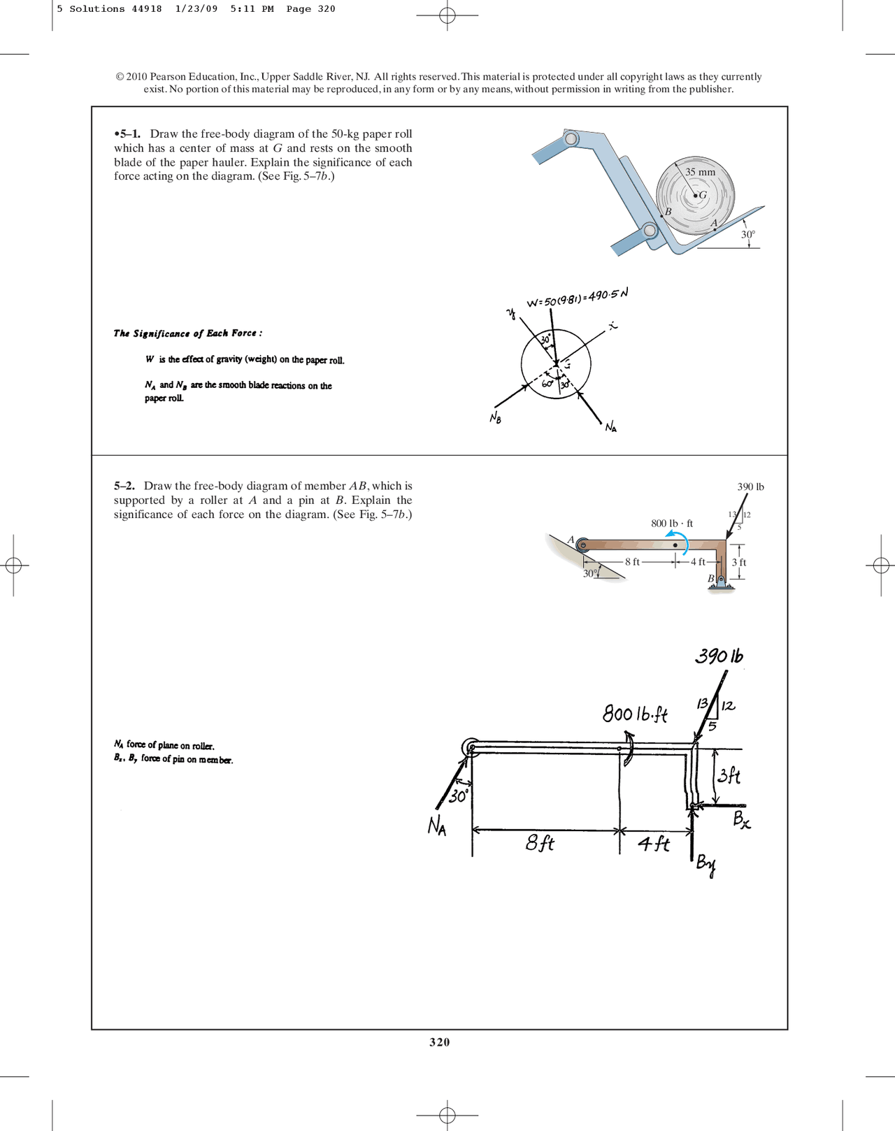 Statics Chapter 5 - Class Notes | MEM 202 | Study notes Statics | Docsity