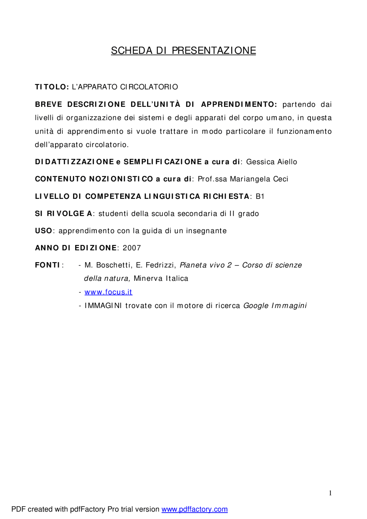 Appunti Di Anatomia Apparato Circolatorio Appunti Di Anatomia