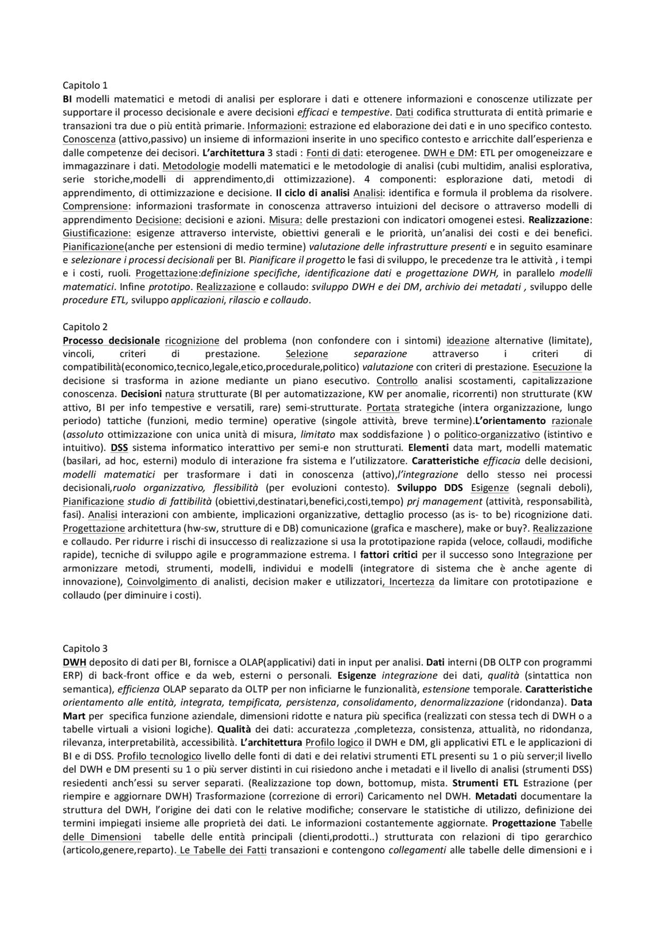 Bi Riassunti Docsity