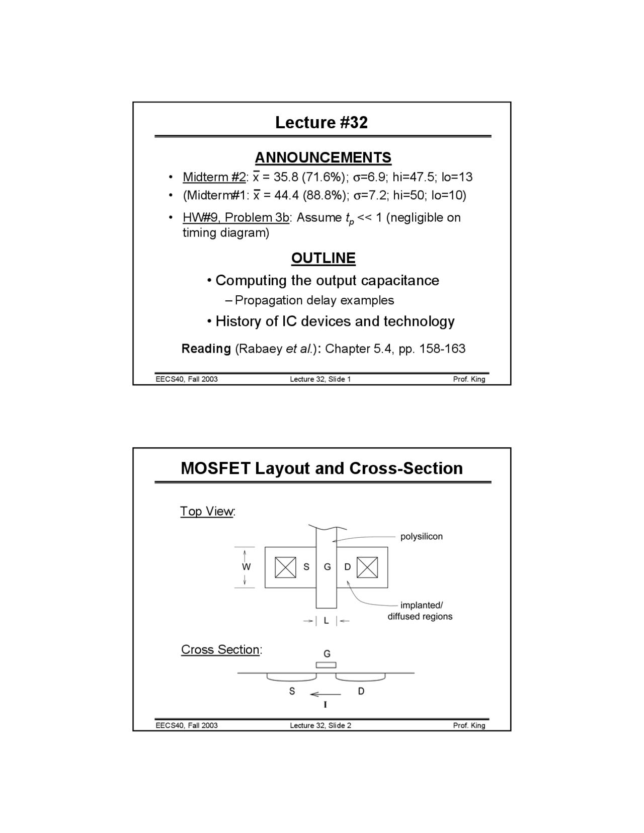 Mosfet Layout Introduction To Microelectronic Circuits Lecture 32