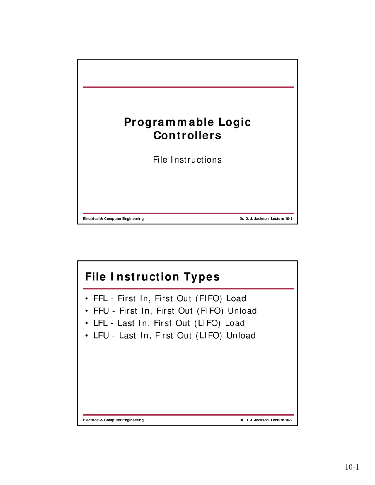 File Instructions-Programmable Logic Controllers-Lecture 10 Slides ...