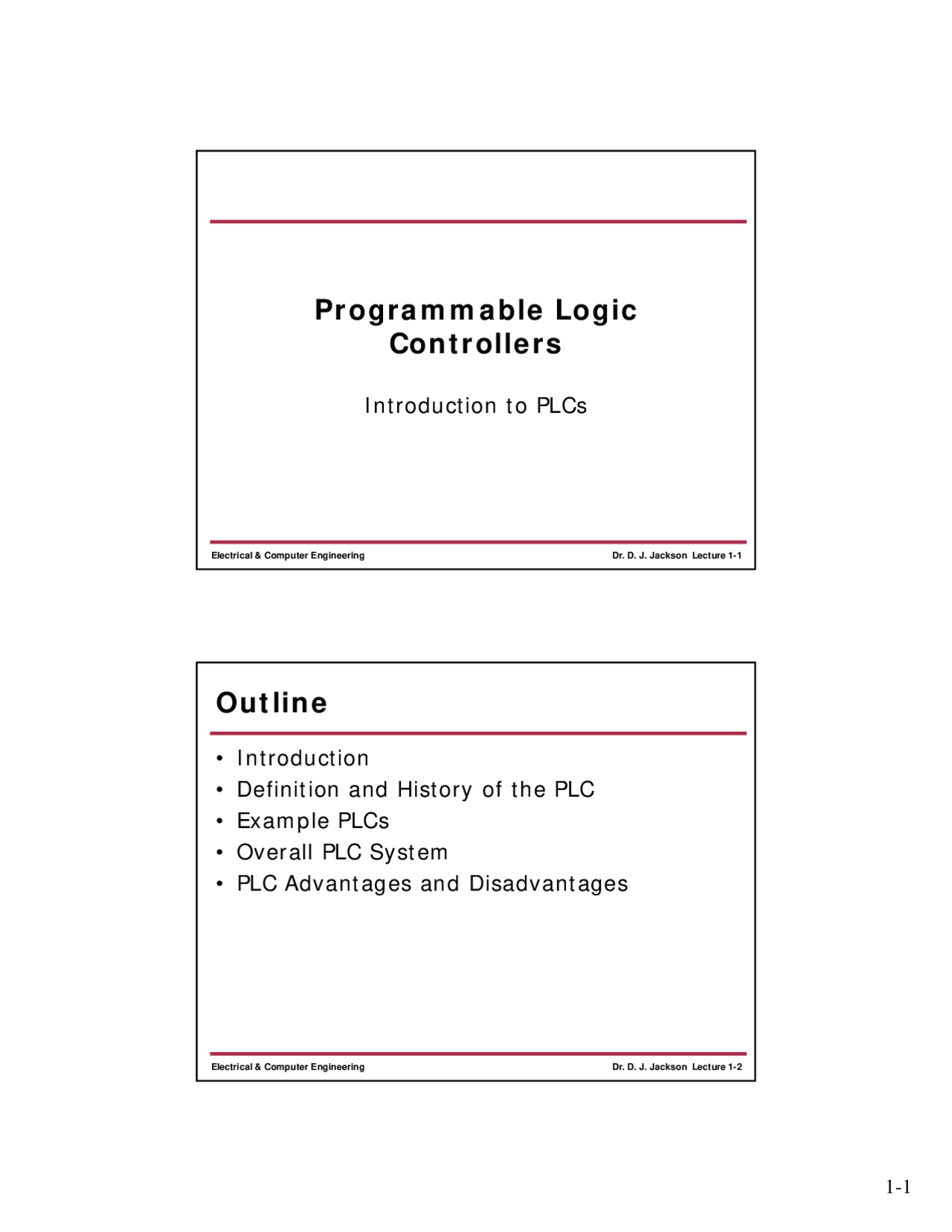 Introduction-Programmable Logic Controllers-Lecture 01 Slides ...