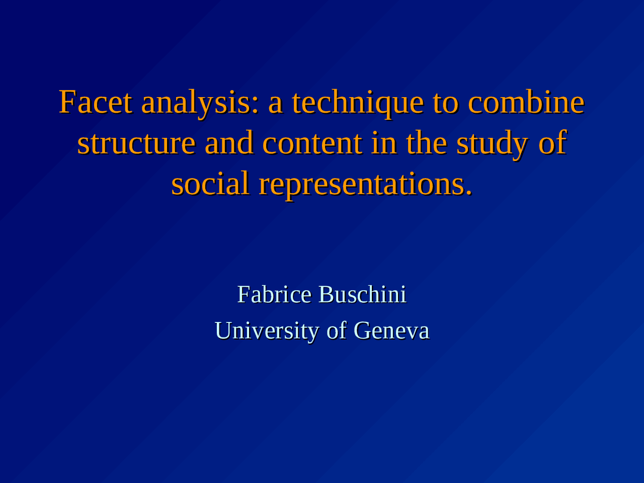 Facet Analysis - Organization of Information Resources | IMT 530 - Docsity