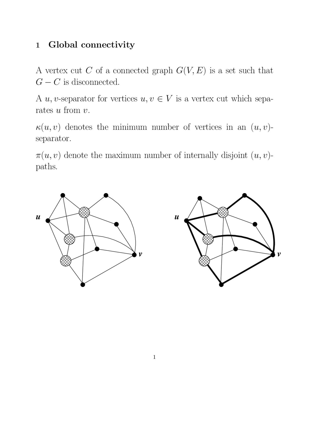 Notes On Global Connectivity Graph Theory Csci 4260 Docsity