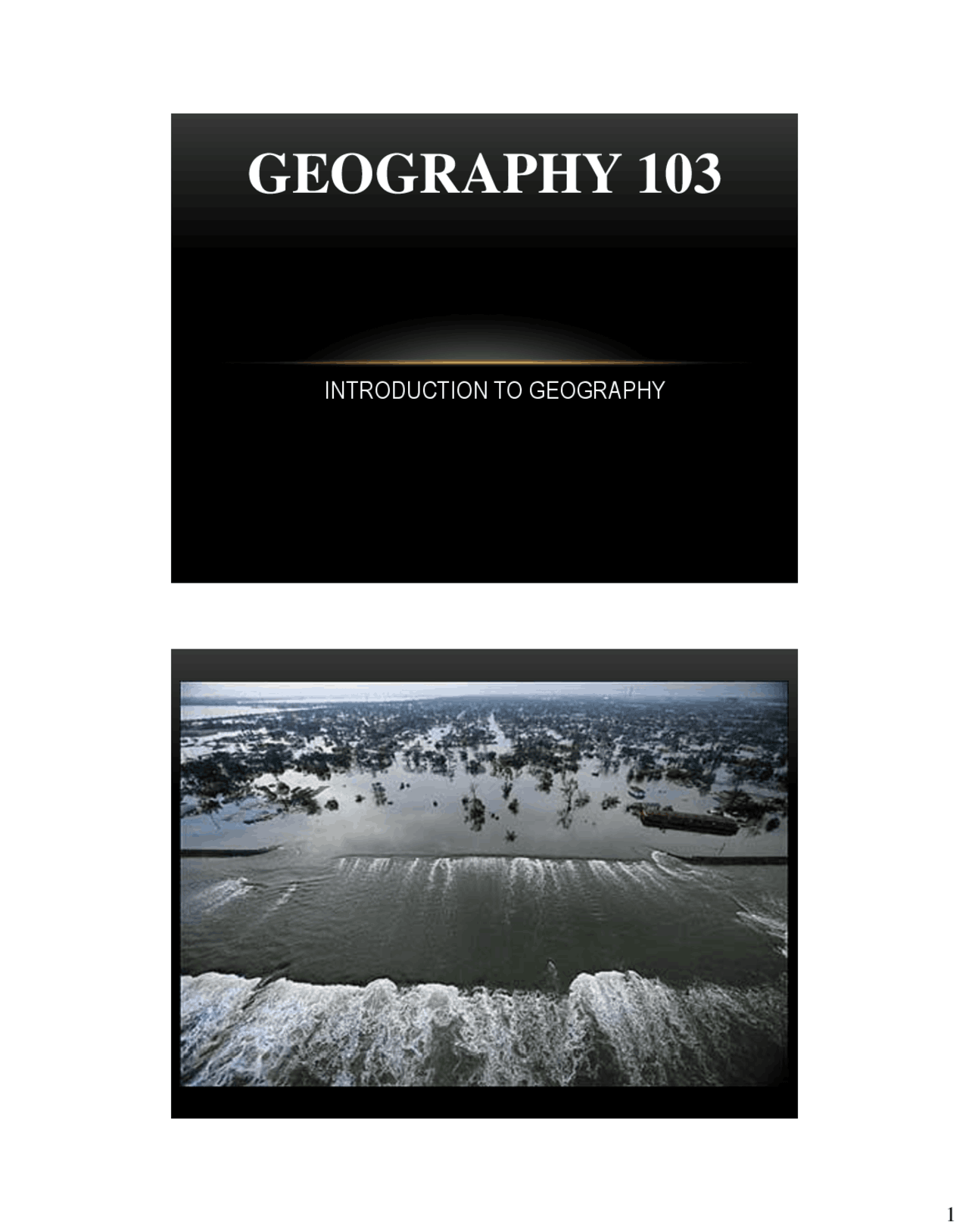 What Is Geography Lecture Slides Geog 103 Docsity