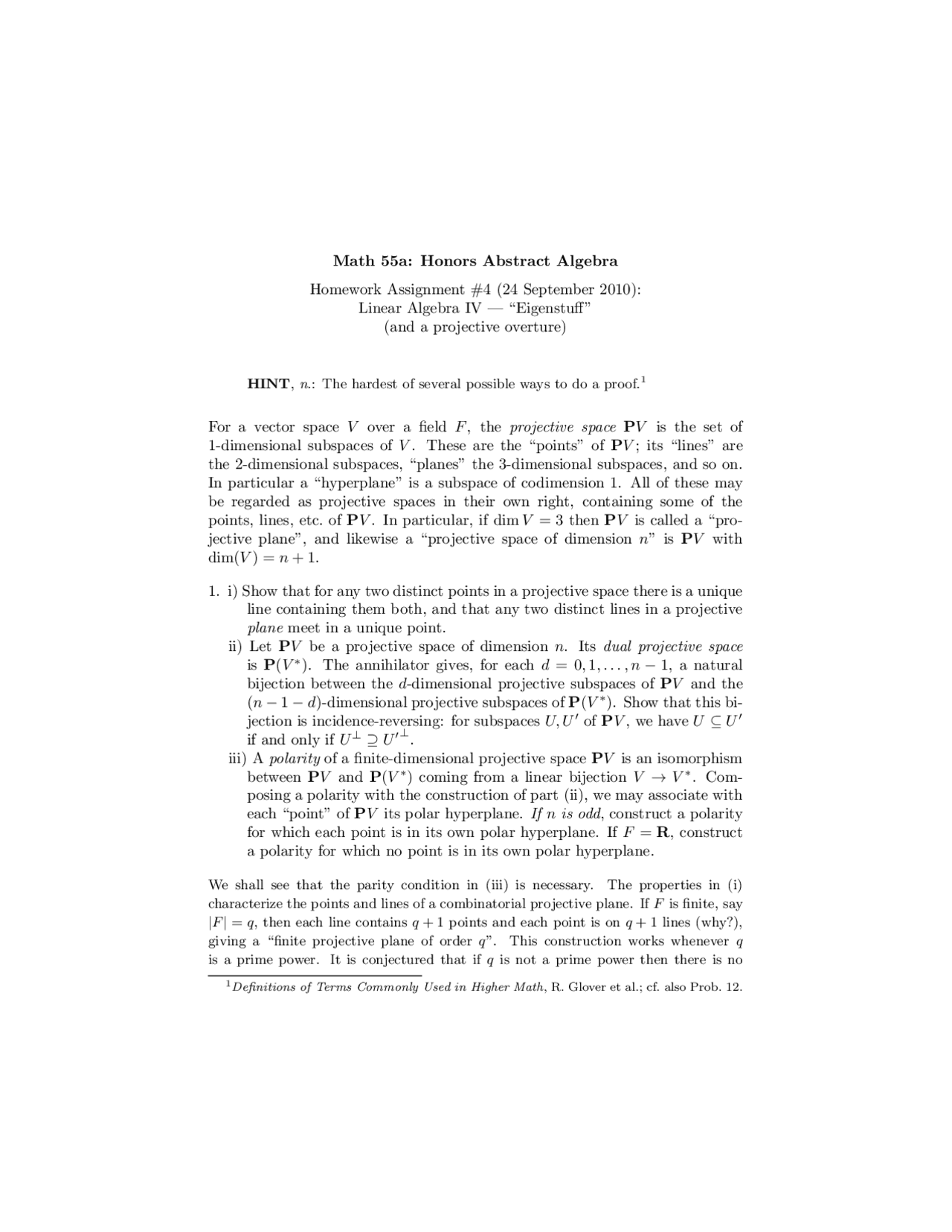 Abstract Algebra 4 Exercises Mathematics Docsity