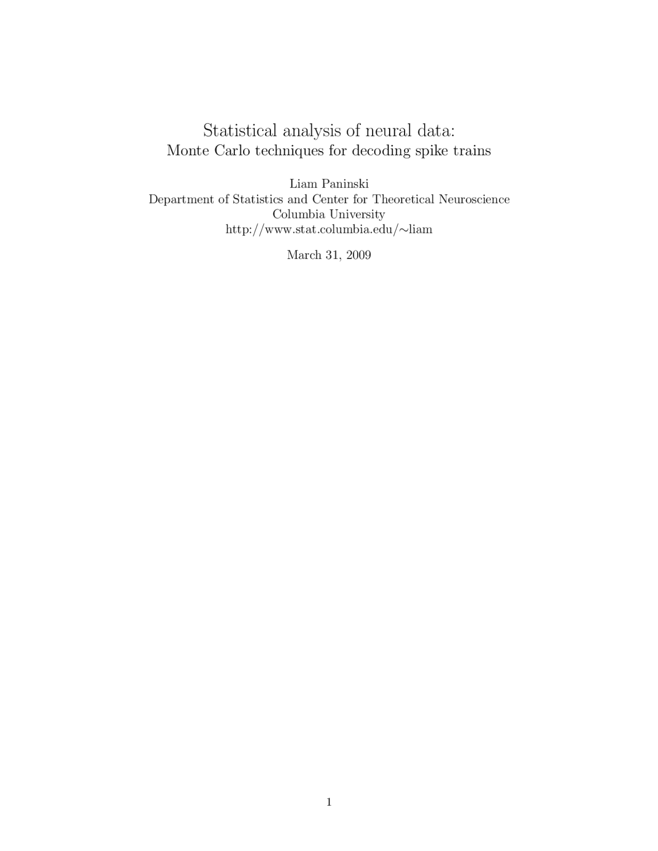 Statistical Analysis - Essay - Mathematics - Docsity