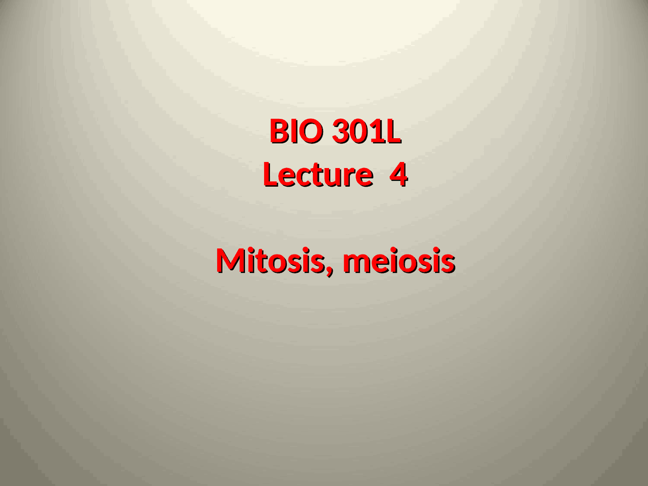 Lecture Slides On Mitosis And Meiosis Molecules To Organisms Bio