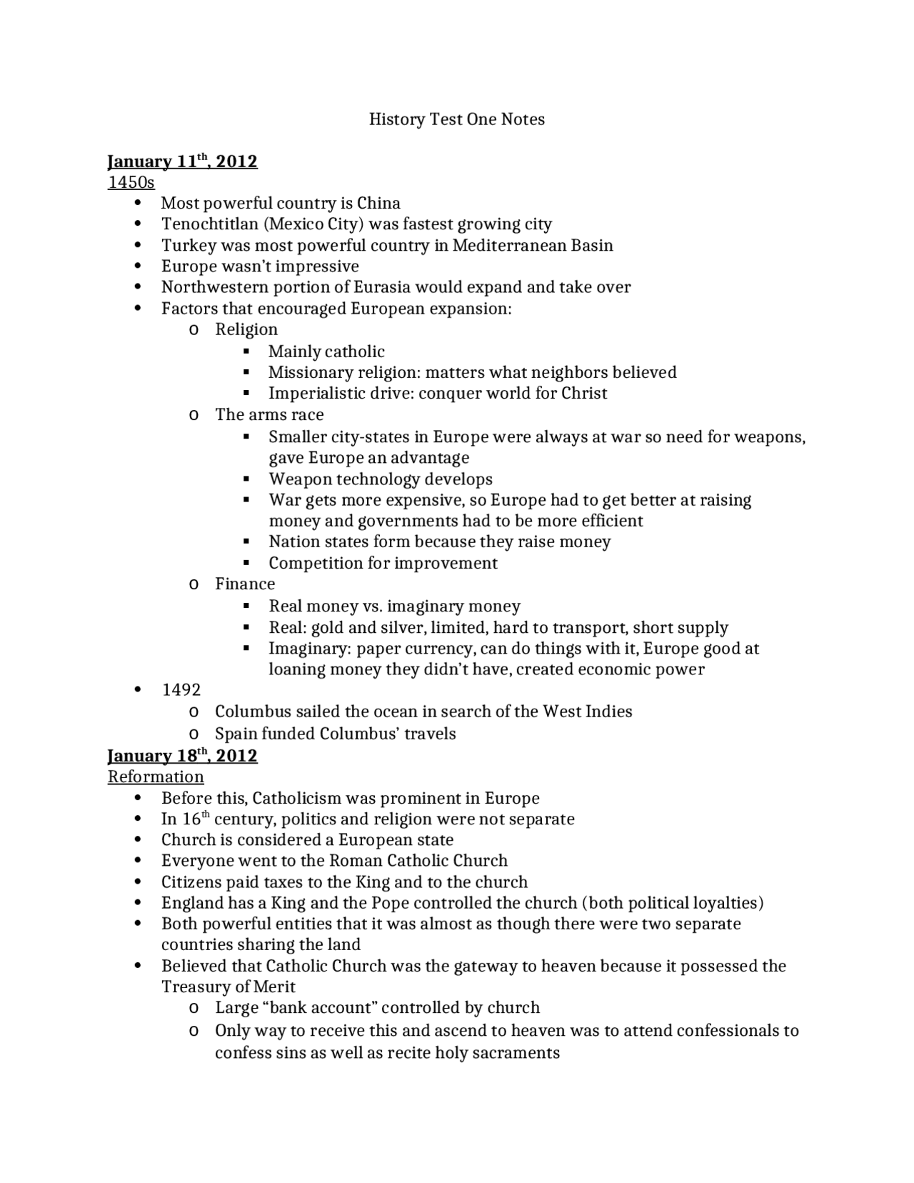 History Notes on Powerful Country of China | HIST 2111 - Docsity