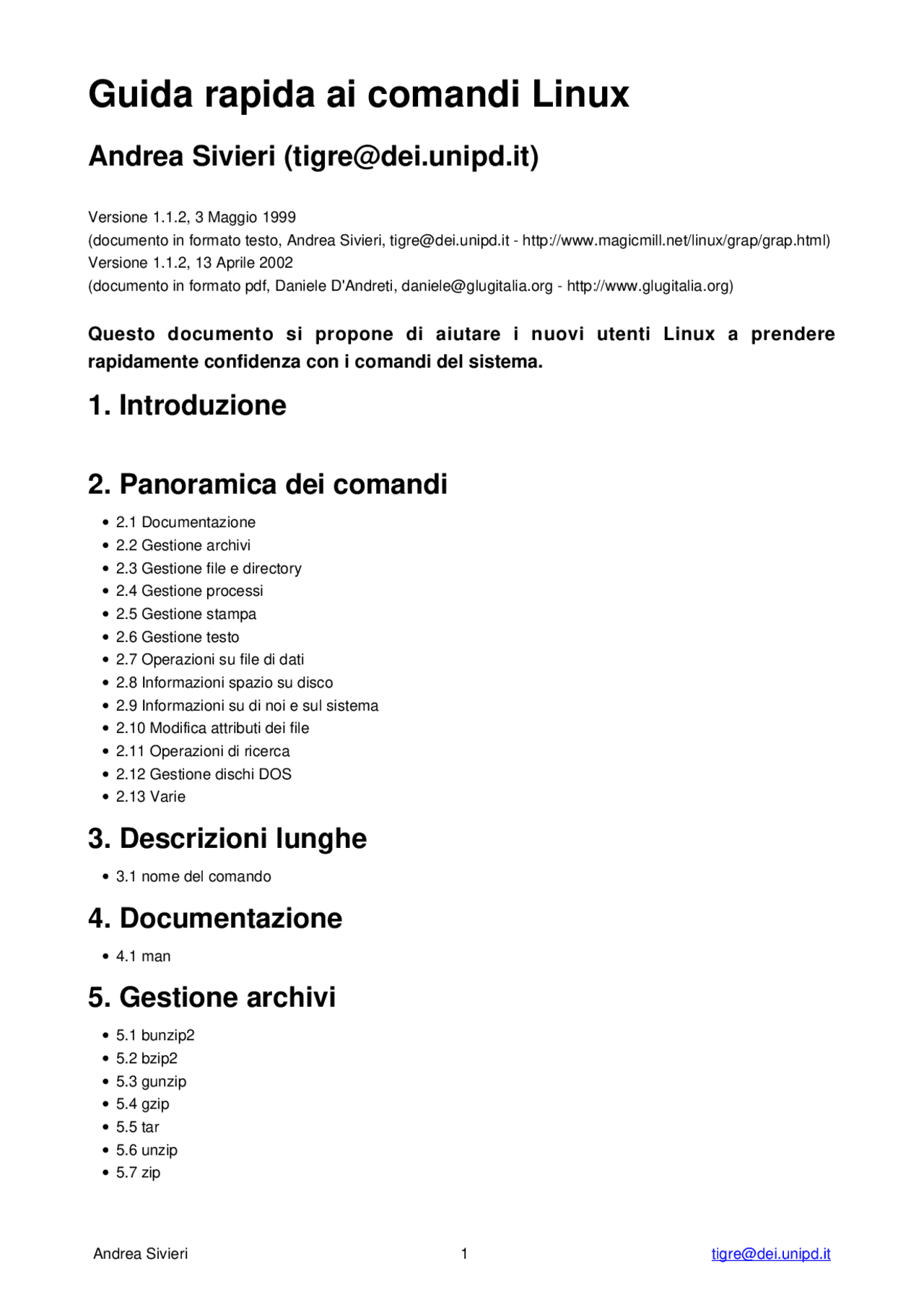 Com Linux Appunti Di Sistemi Operativi Docsity