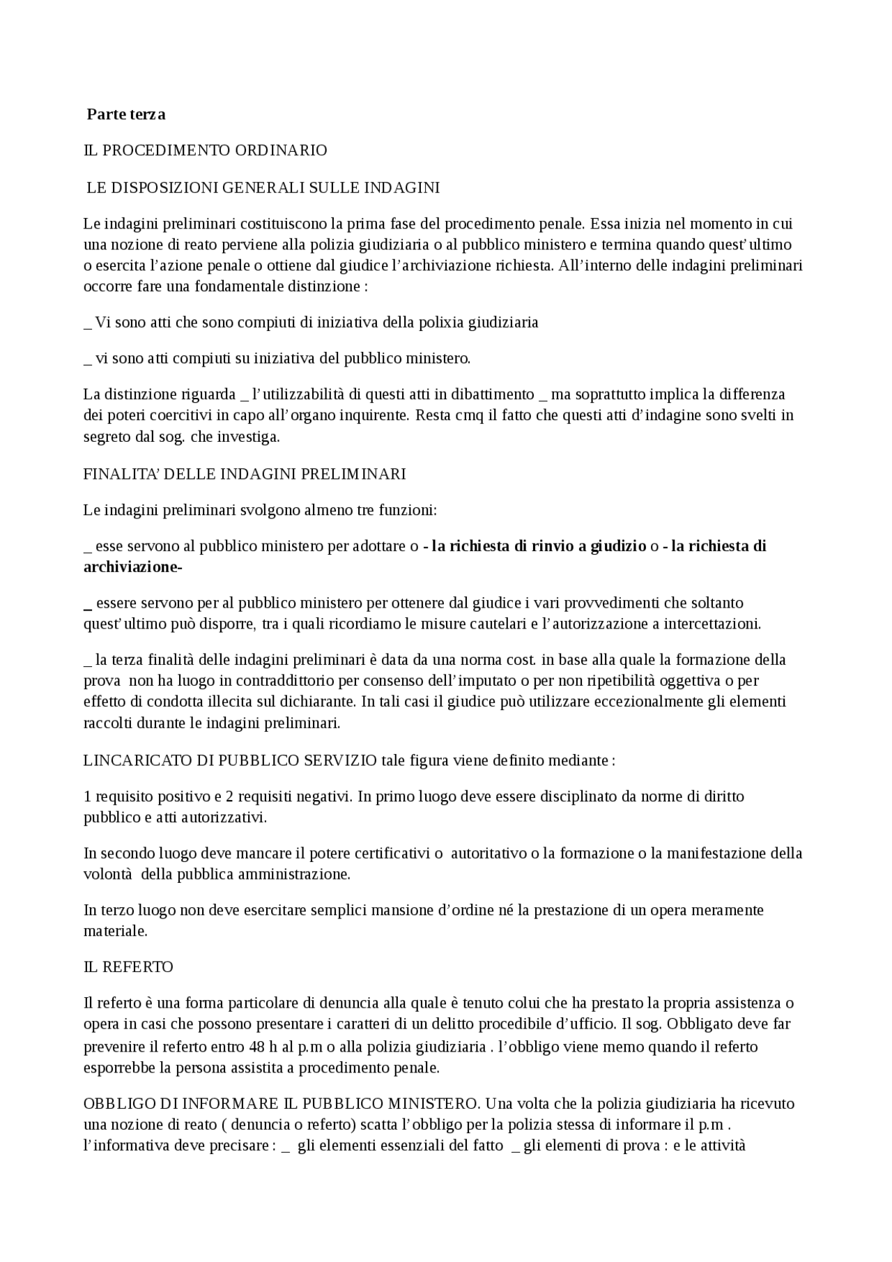 Procedura Penale Docsity