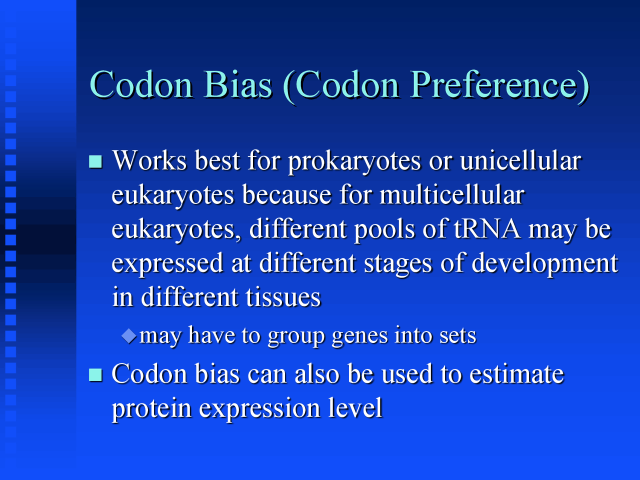 Protein Coding Regions - Lecture Slide - Biology 3 - Docsity