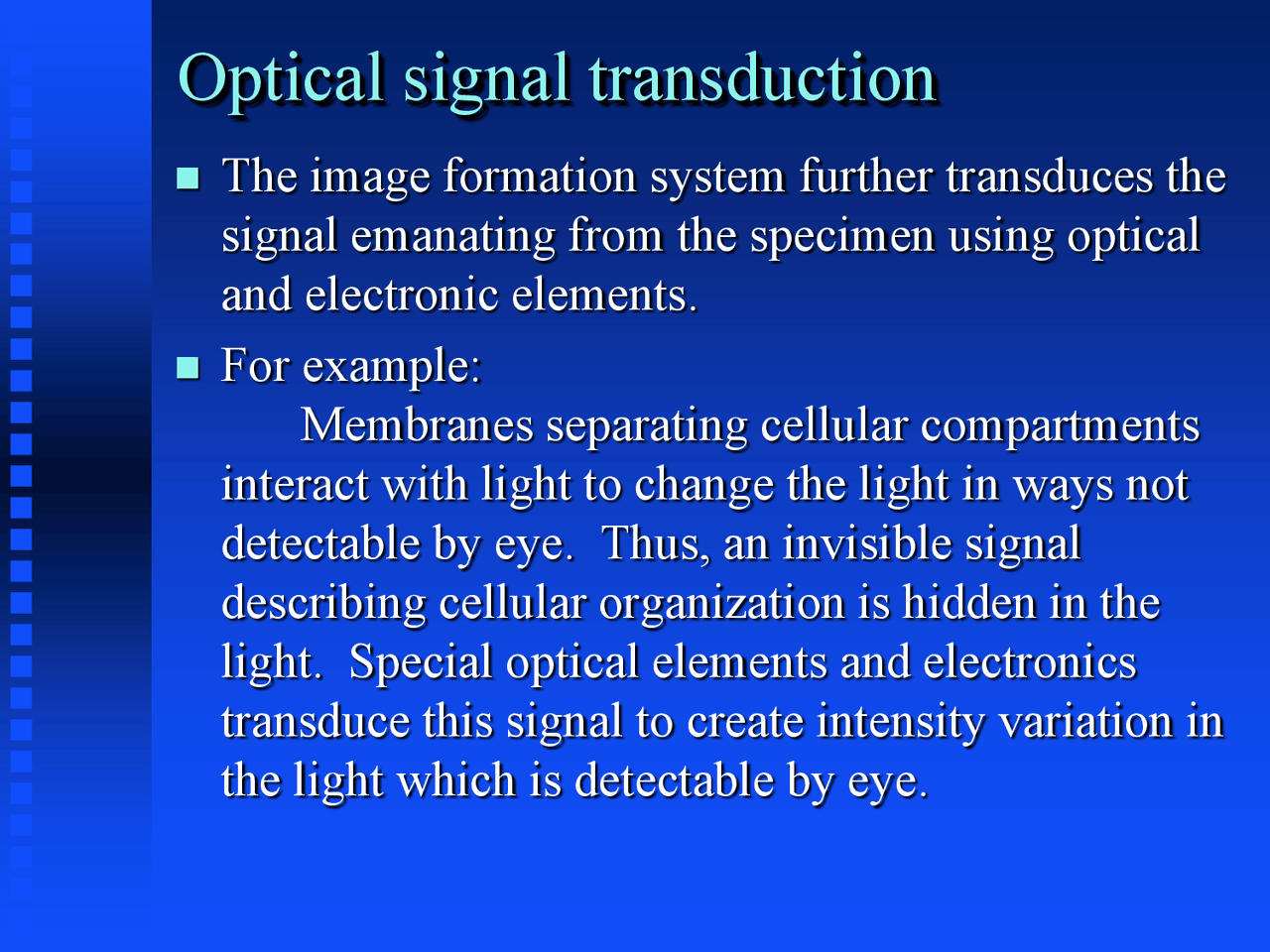 Biological Imaging I Lecture Slide Biology 2 Docsity