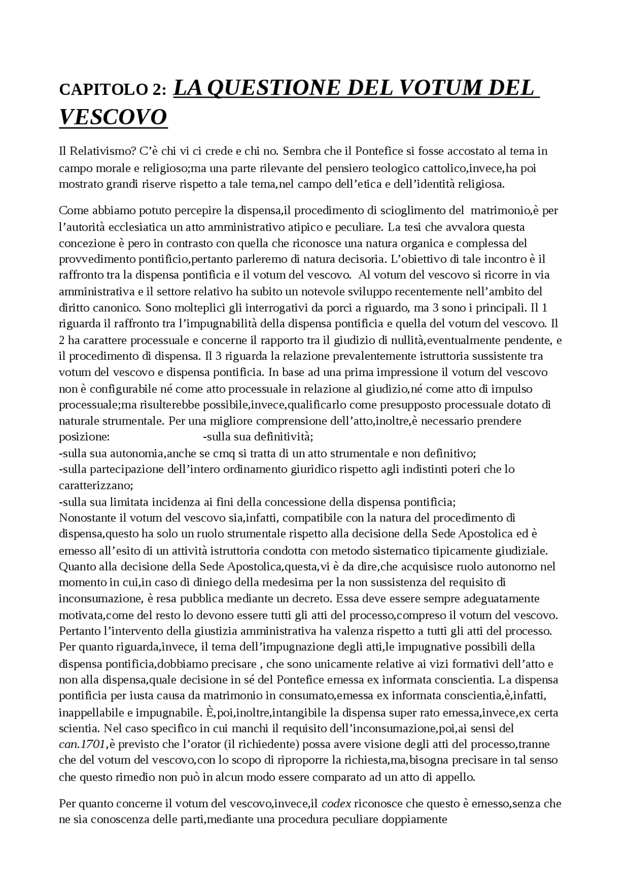 Ecclesiastico,Divorzi canonici e stato laico - Docsity