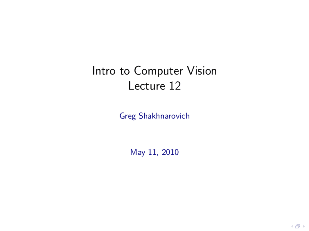 Depth Ambiguity-Introduction to Computer Vision-Lecture 12-Computer ...