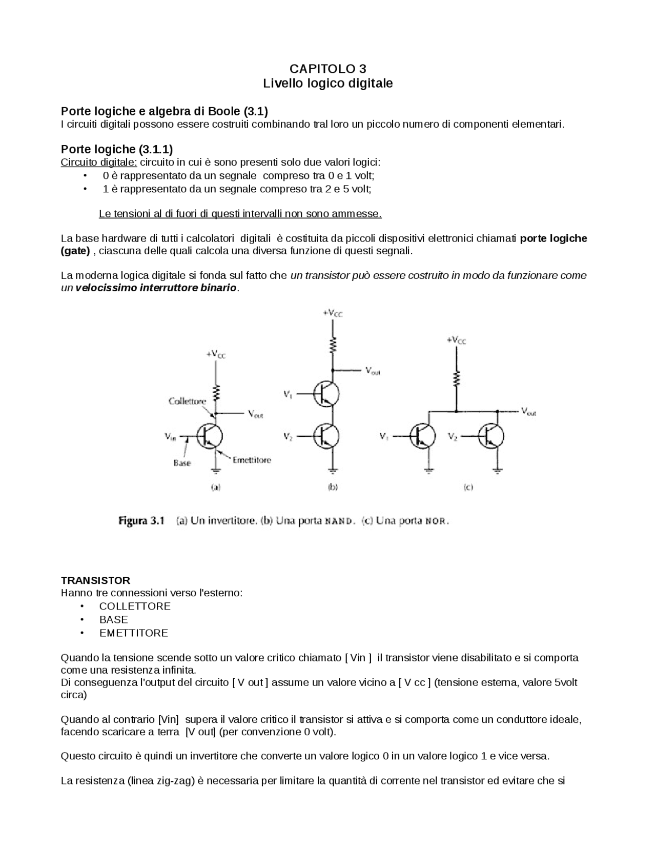 Cap 3 Architettura Calcolatori Docsity