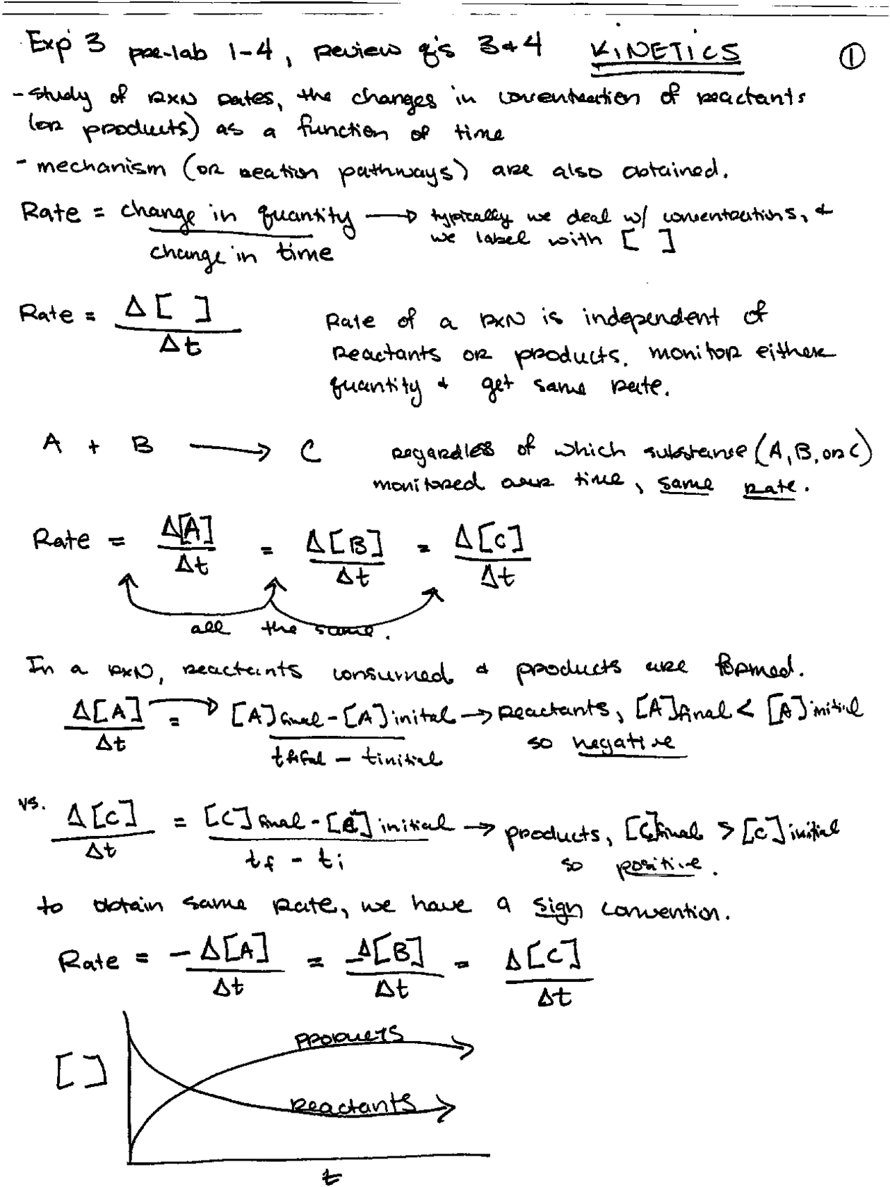 Energy Profile Diagram - Handwritten Notes | CHE 1132 - Docsity