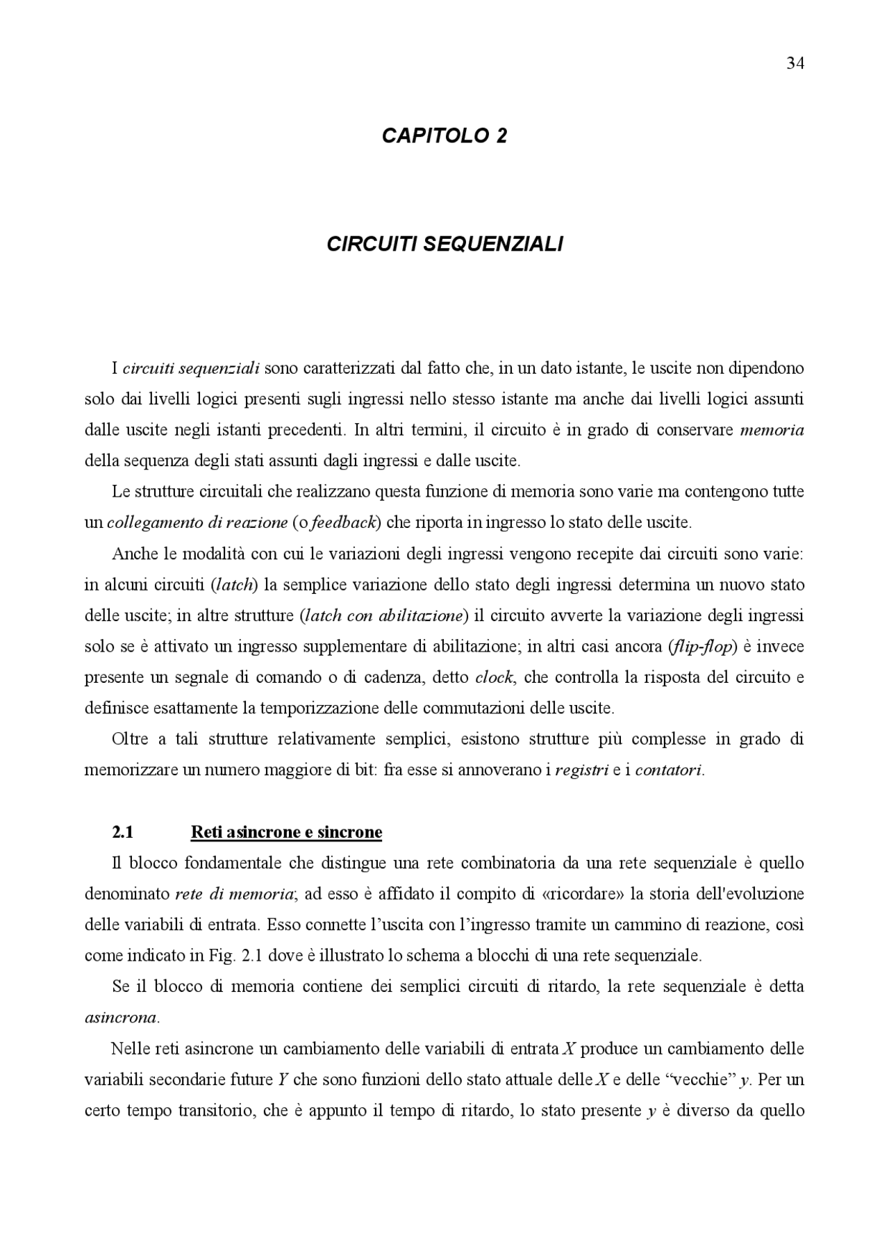 Circuiti Sequenziali Appunti Elettronica Docsity