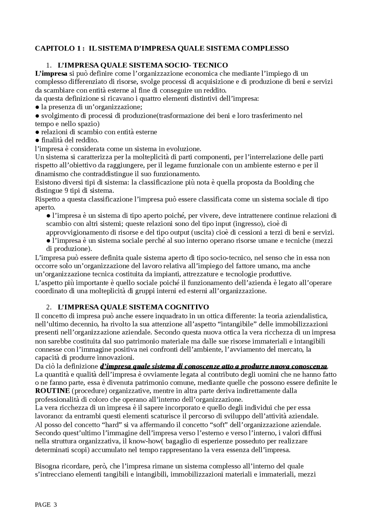 Economia E Gestione Delle Imprese Sciarelli Docsity
