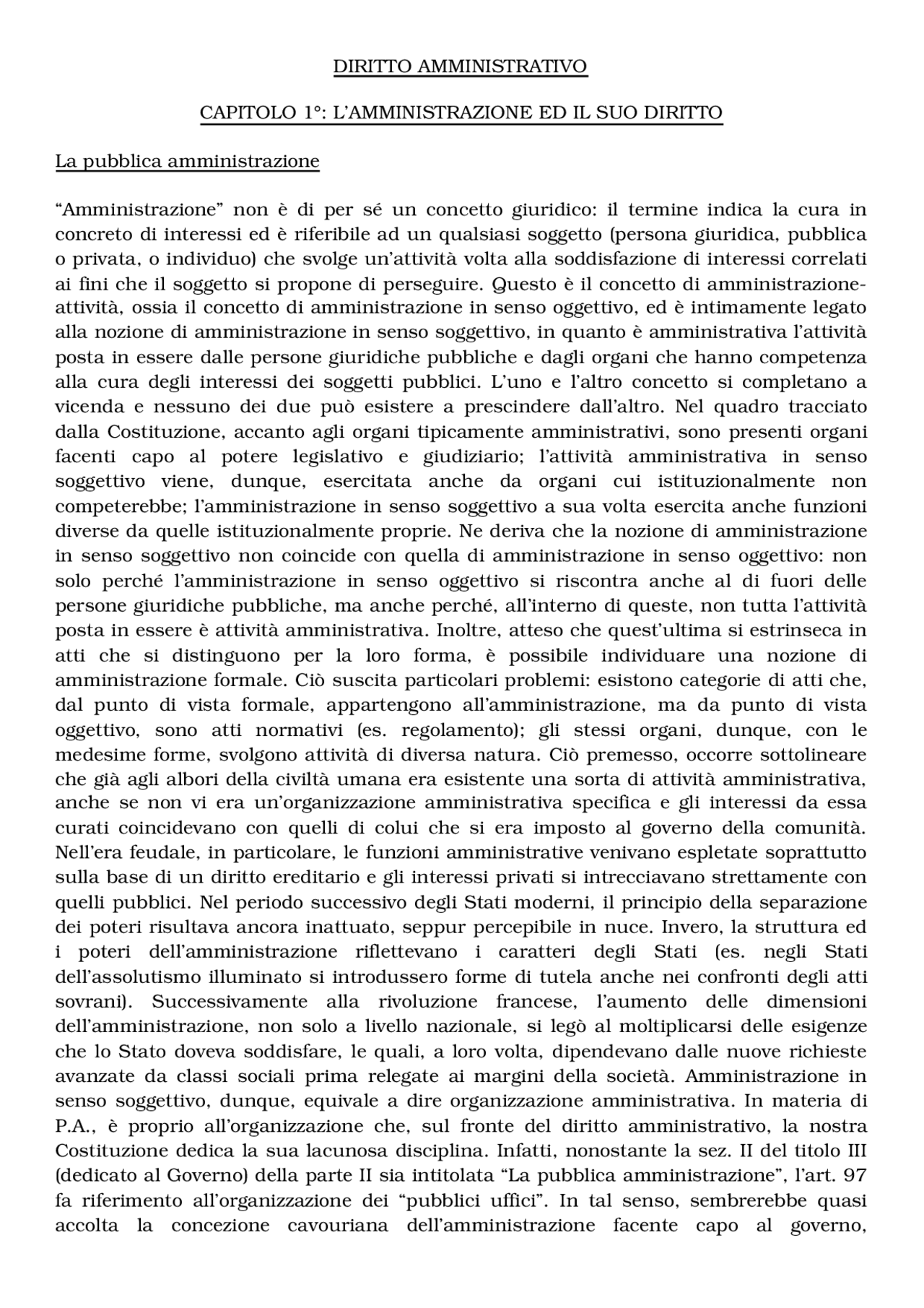 Riassunto Esame Diritto Amministrativo Rif Casetta Docsity