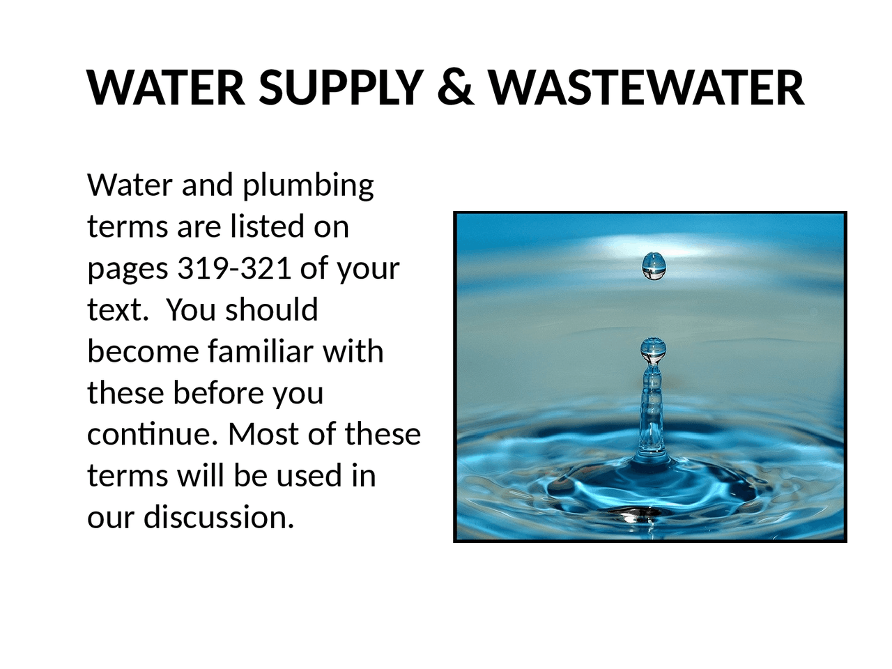 Water Supply and Wastewater - Lecture Slides | CM 3303 | Study notes ...