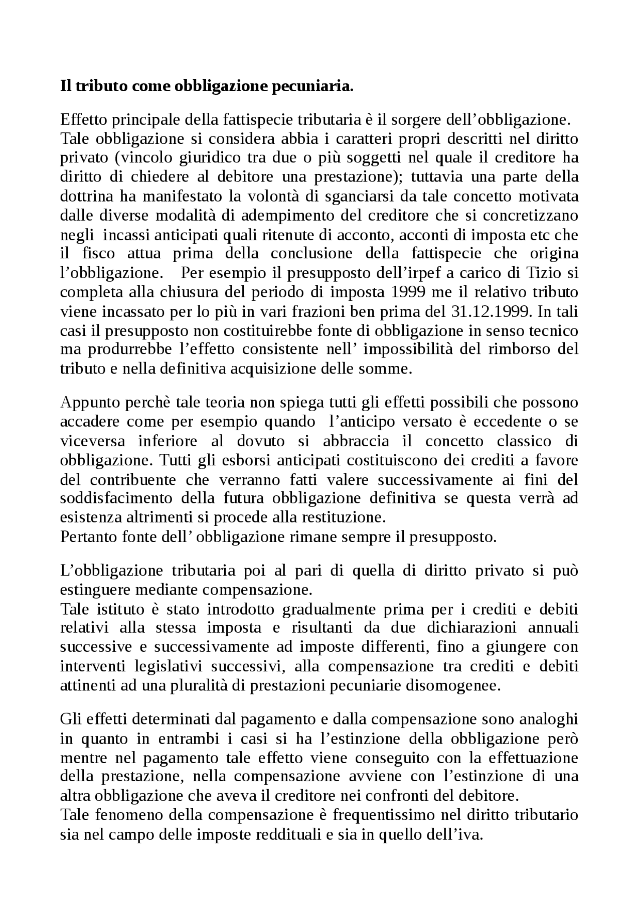 Gli Effetti Docsity
