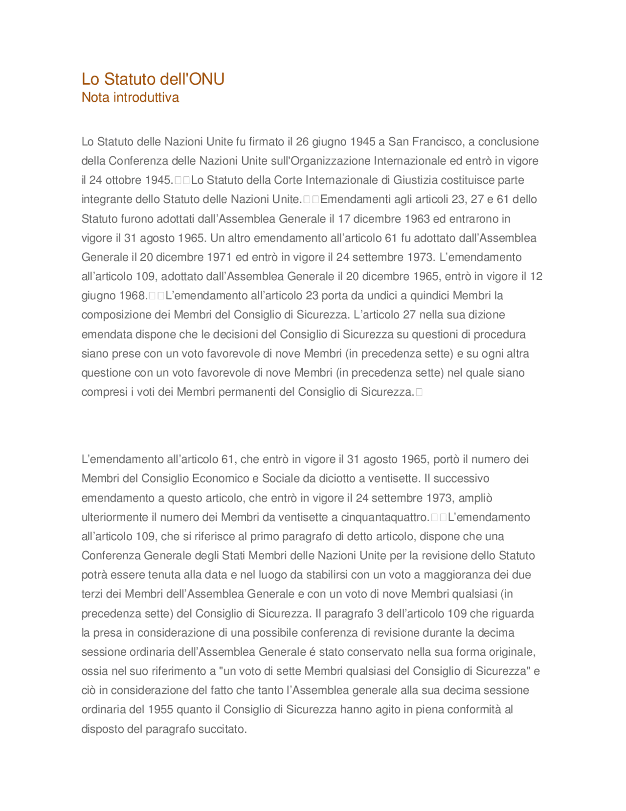 Carta-onu-unric - Docsity