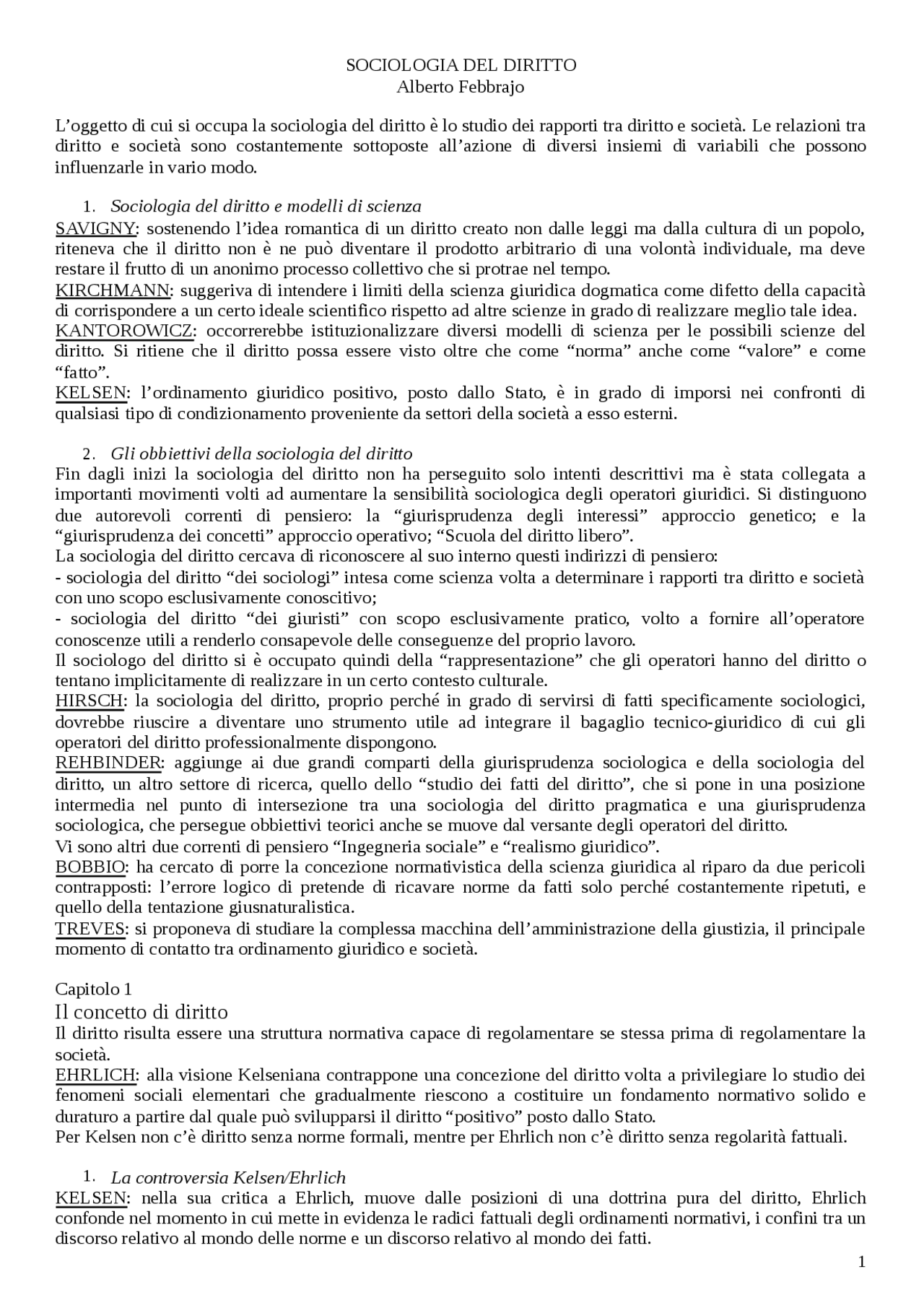 Sociologia Del Diritto Docsity