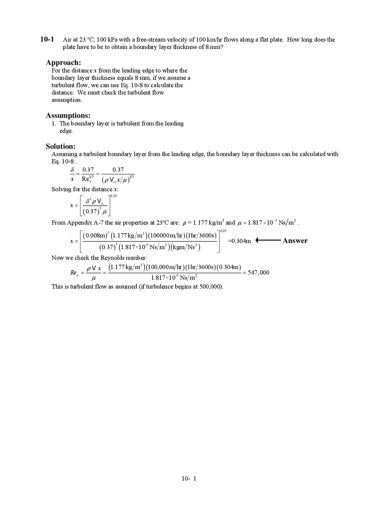 59 Problems Solved For Chapter 10 Manual Thermal Fluids Engr 2250
