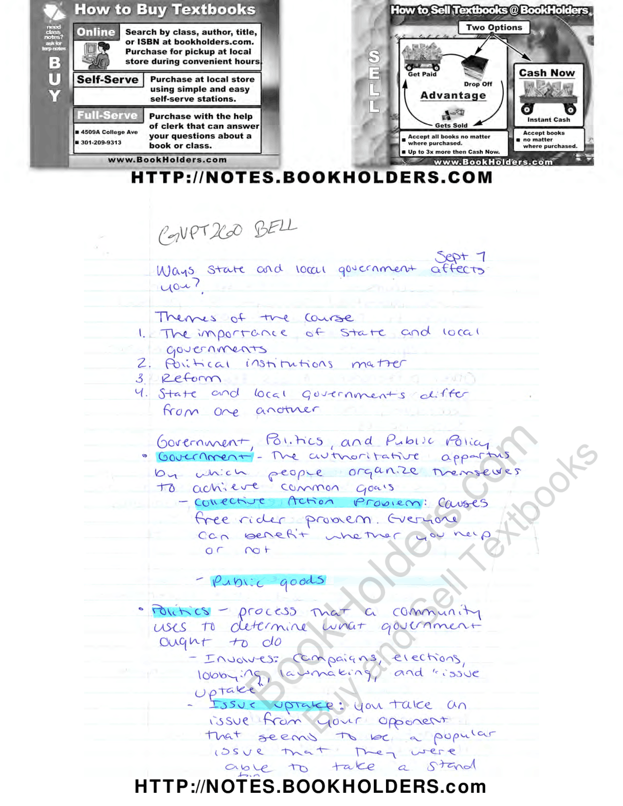 Ways State And Government Affects Class Notes Gvpt 260 Docsity