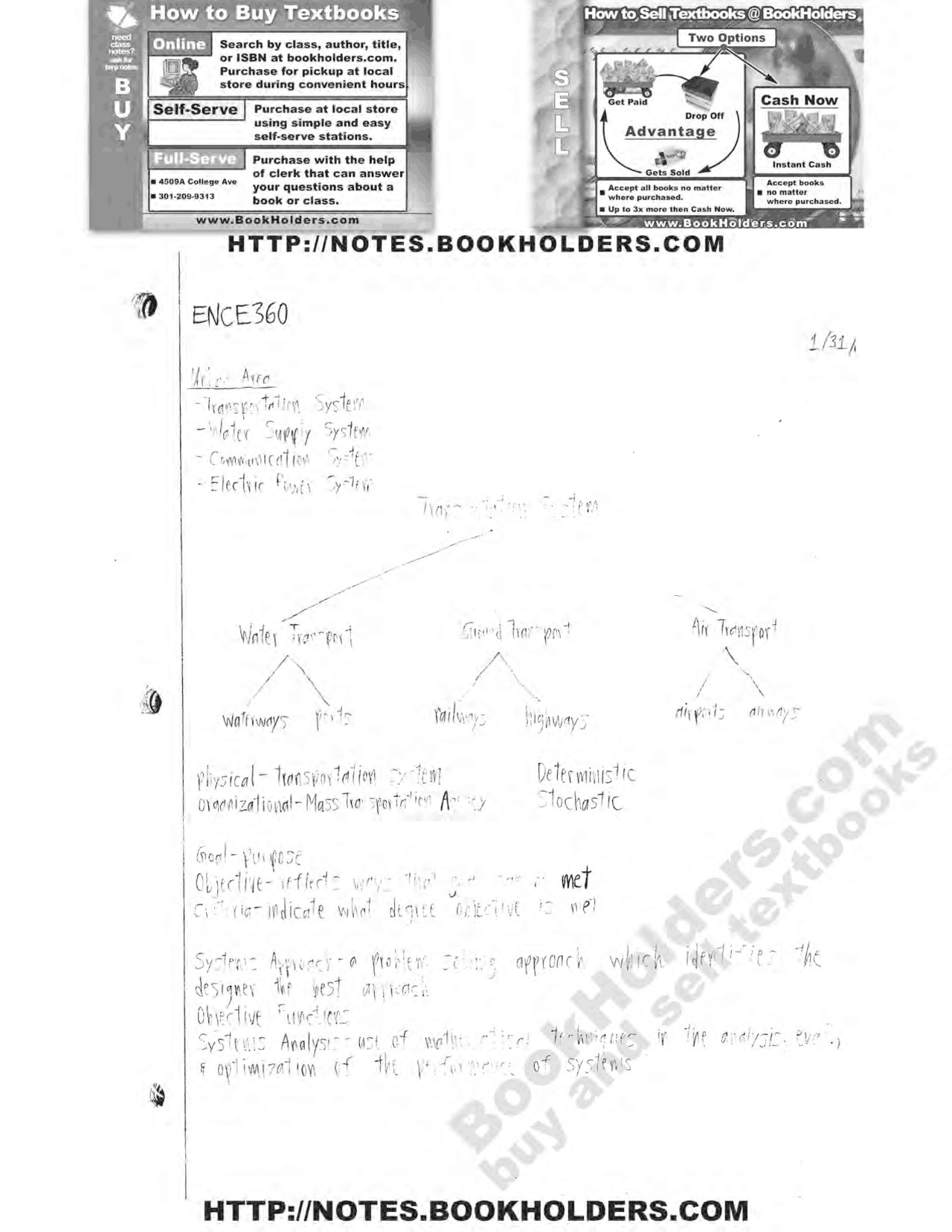 Analysis of Civil Engineering Systems - Handwritten Notes | ENCE 360 ...
