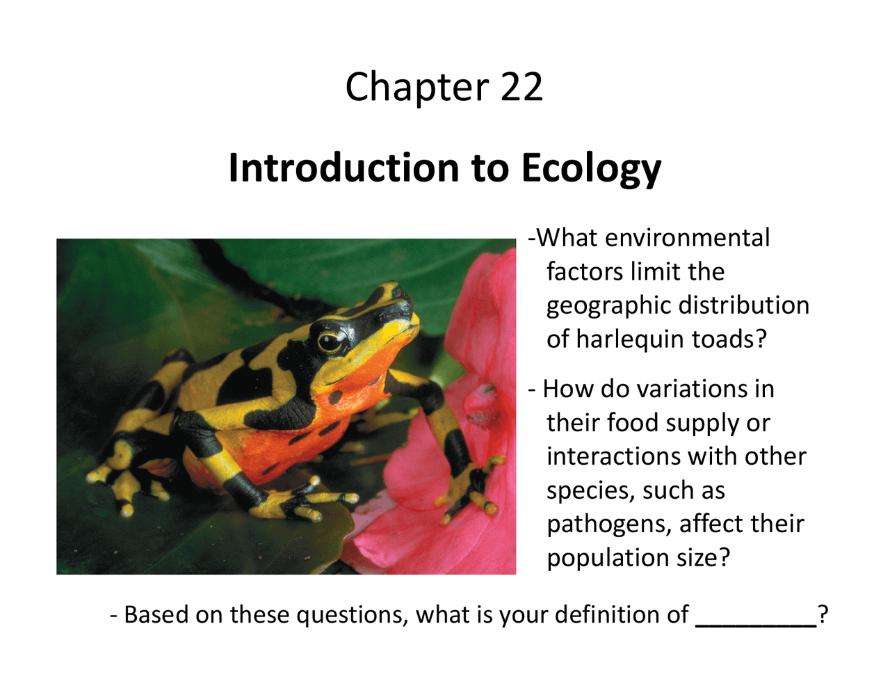 Introduction To Ecology Lecture Slides Biol 128 Docsity