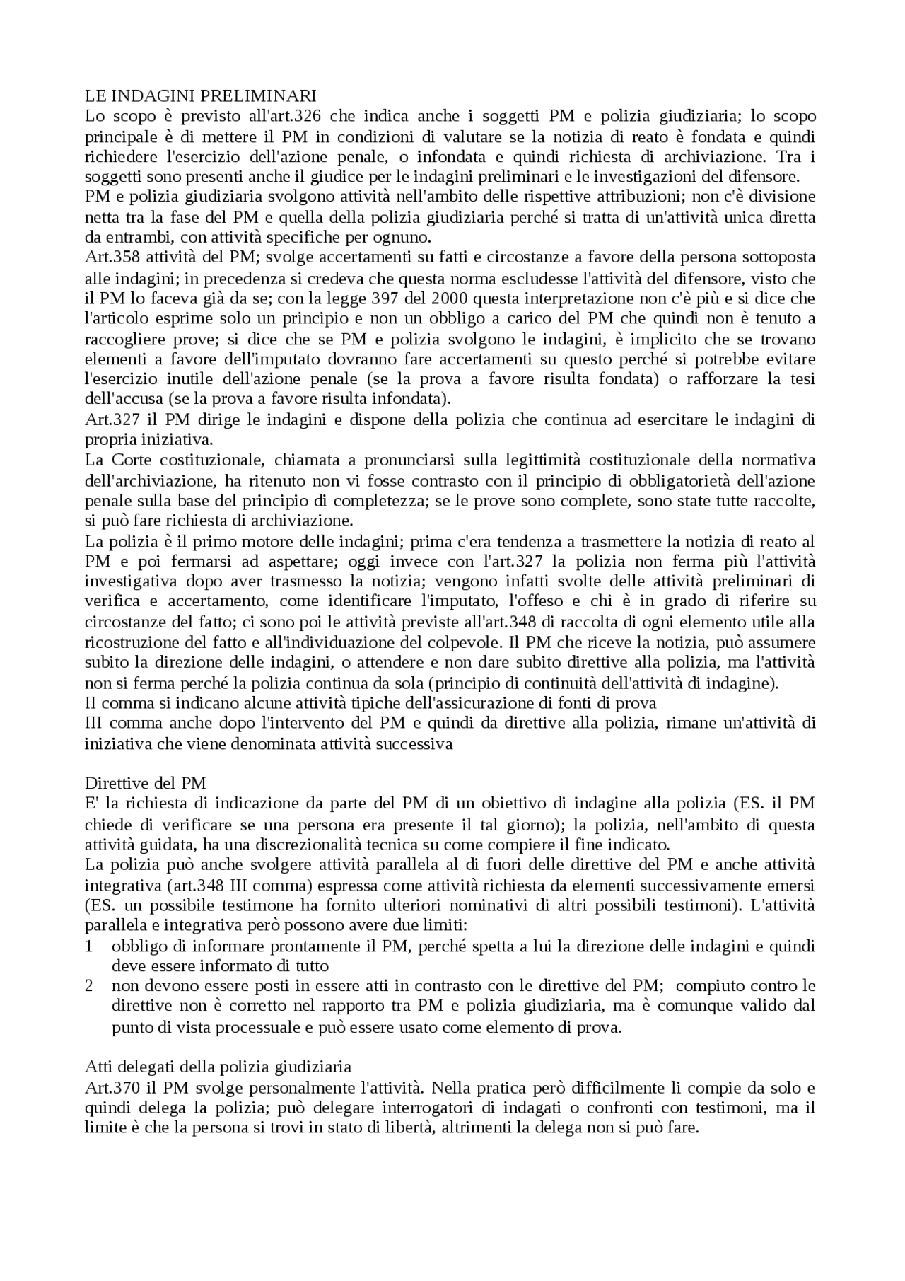 Procedura Penale Docsity