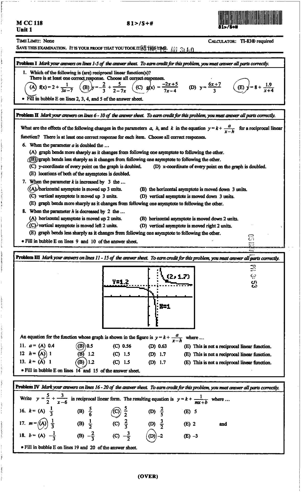 Polynomial Functions: College Algebra in Context - Solved Midterm ...