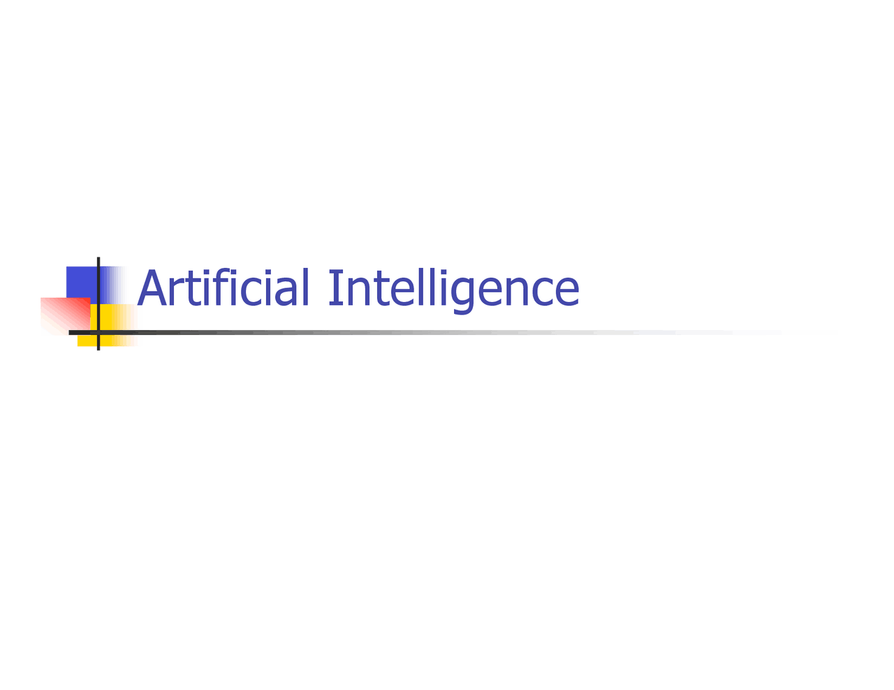Artificial Intelligence, Essay - Computer Science - Docsity