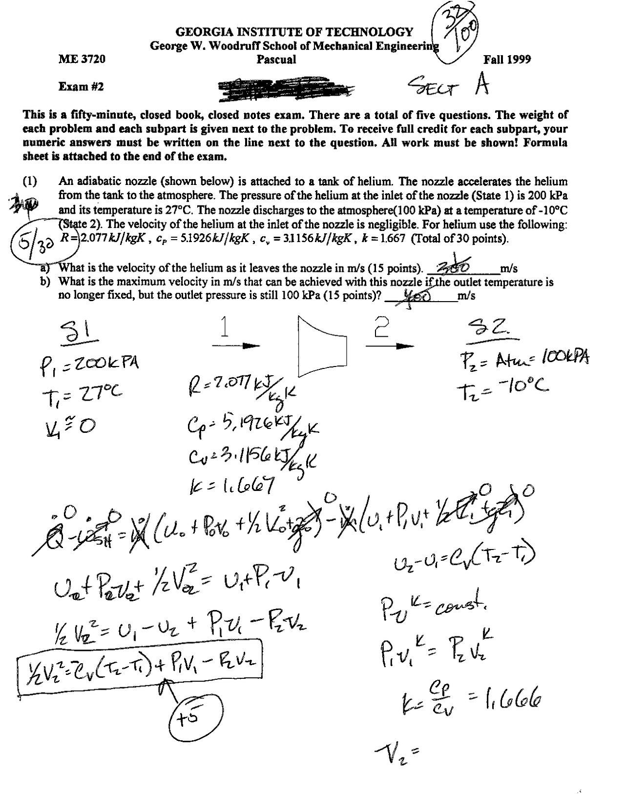 5 Questions On Introduction To Fluid And Thermal Engineers Exam 2