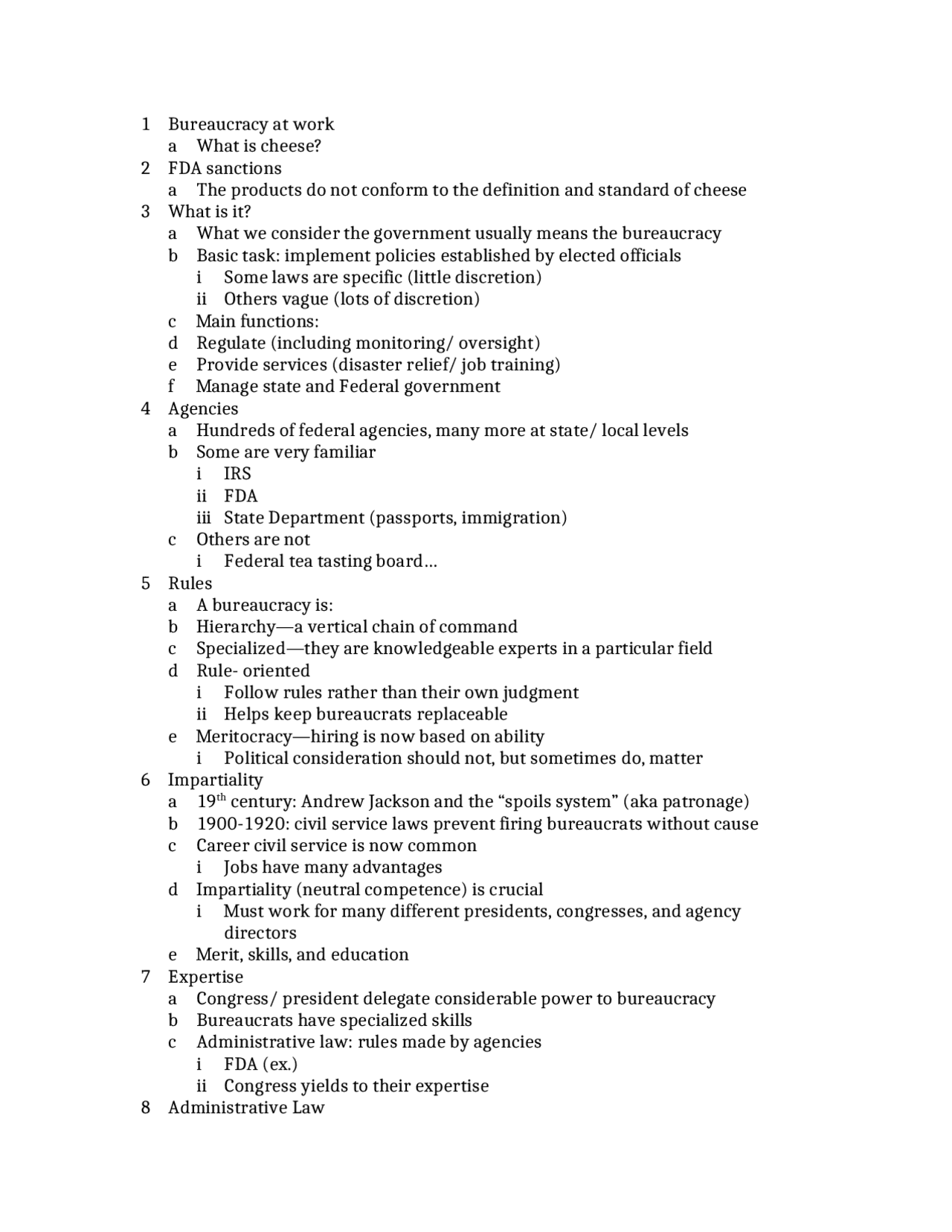 Questions On American Government Lecture 11 Notes Pols 1101 Docsity