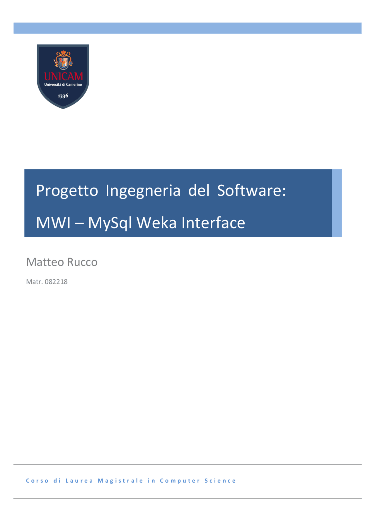 Progetto Ingegneria Del Software Docsity