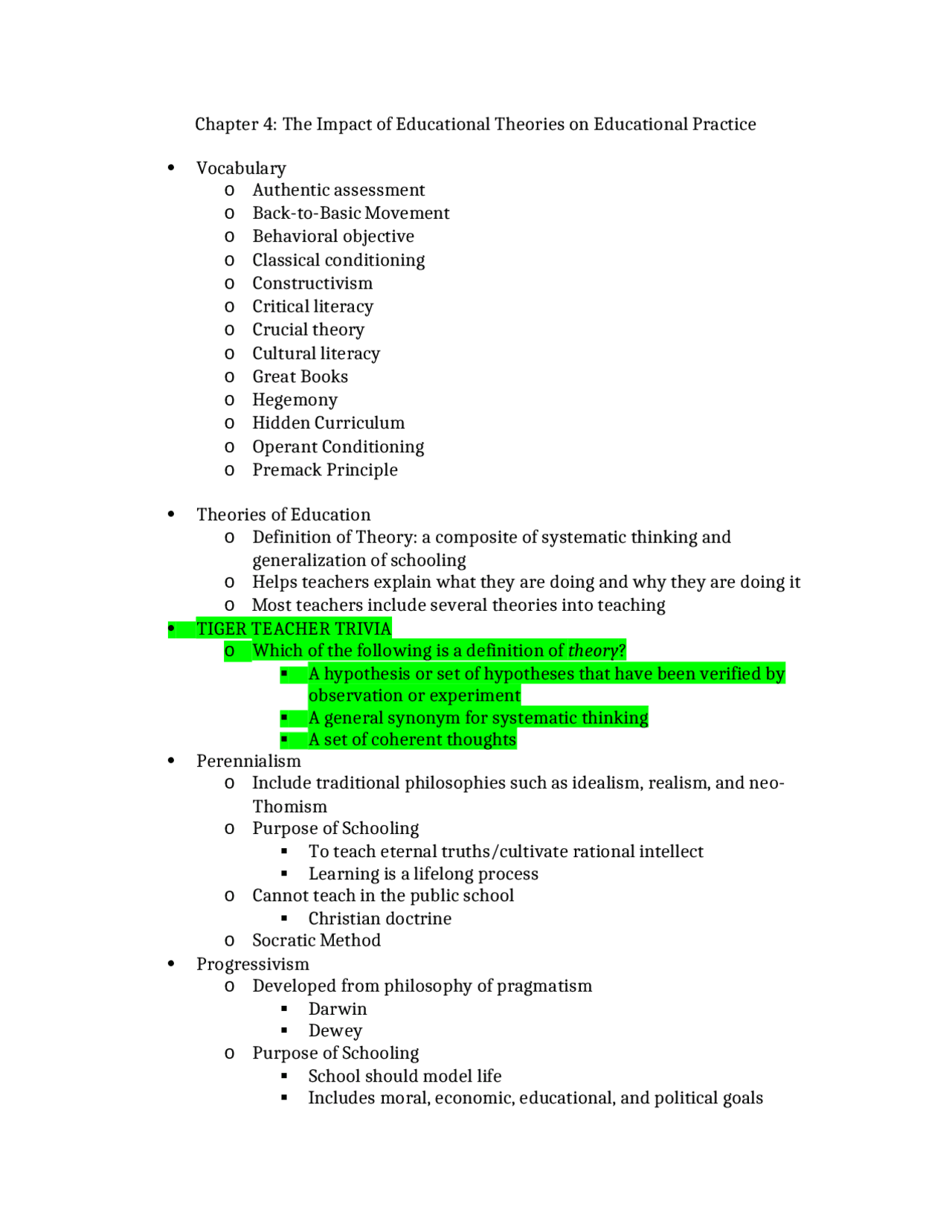 The Impact of Educational Theory on Educational Practice | EDCI 2001 ...
