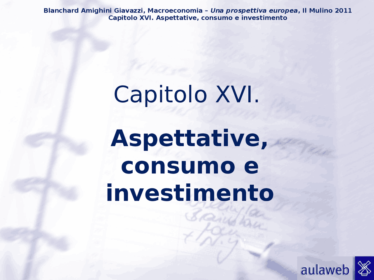 Outline Cap16 Slide Di Macroeconomia Docsity