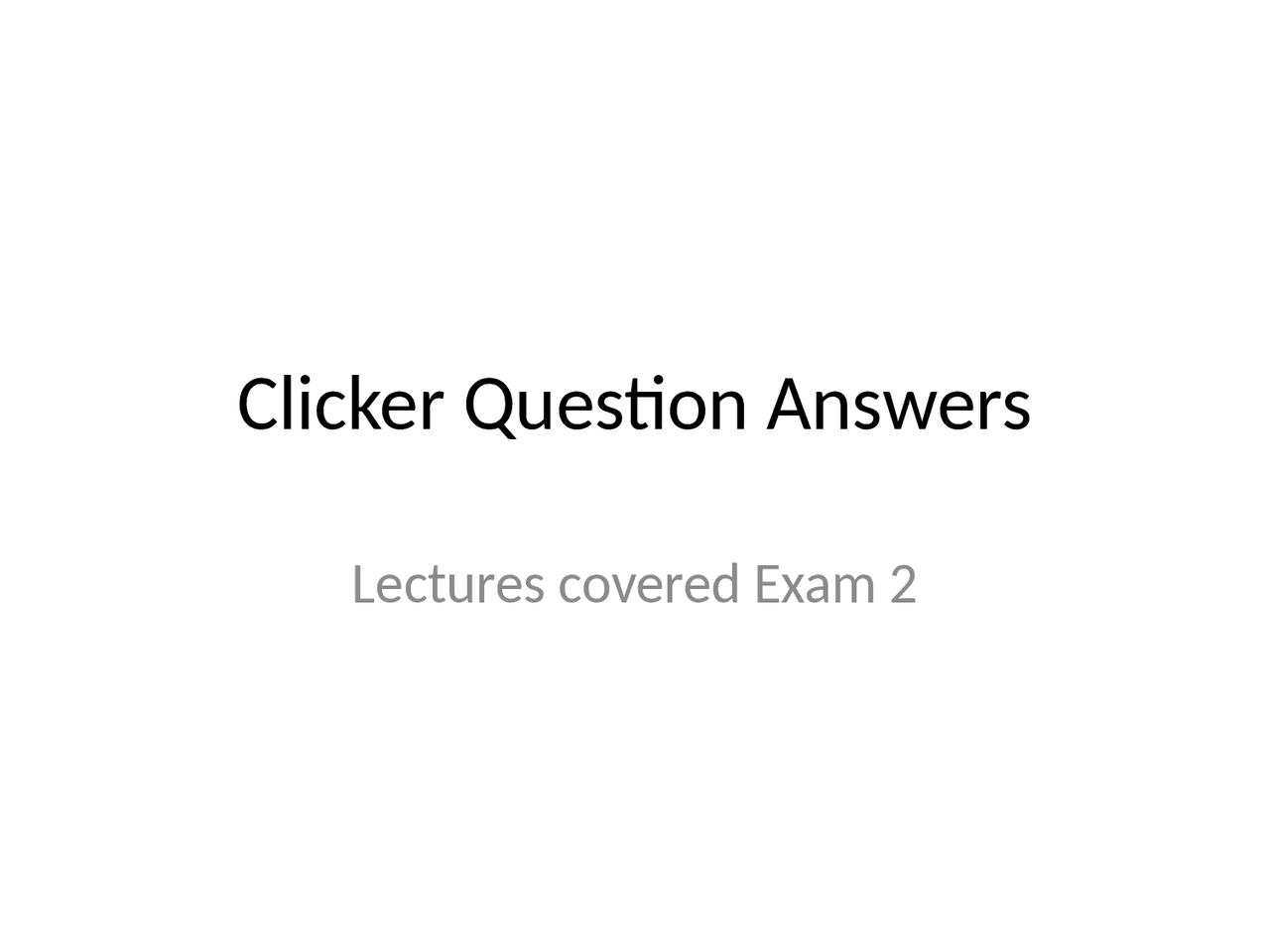 Exam 2 Clicker Questions - Insects, Global, and Sustain | ISB 201 - Docsity