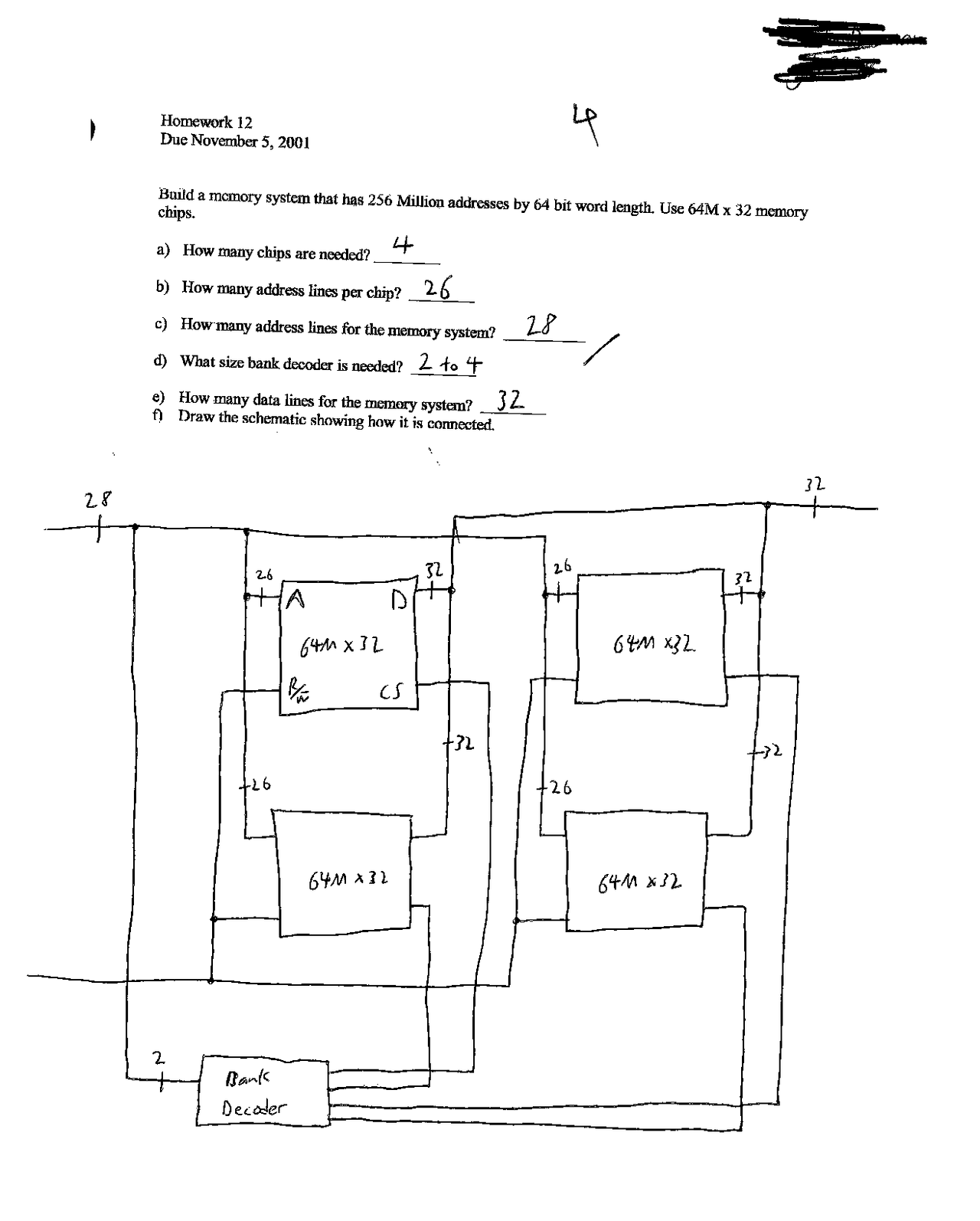 Homework 12 Introduction To Computer Engineering Ece 2030 Docsity