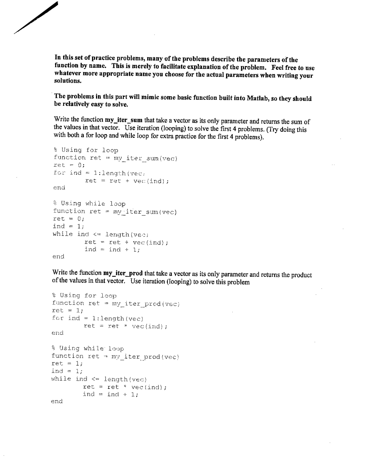 Solved Practice Problems Computing For Engineers Cs 1371 Docsity