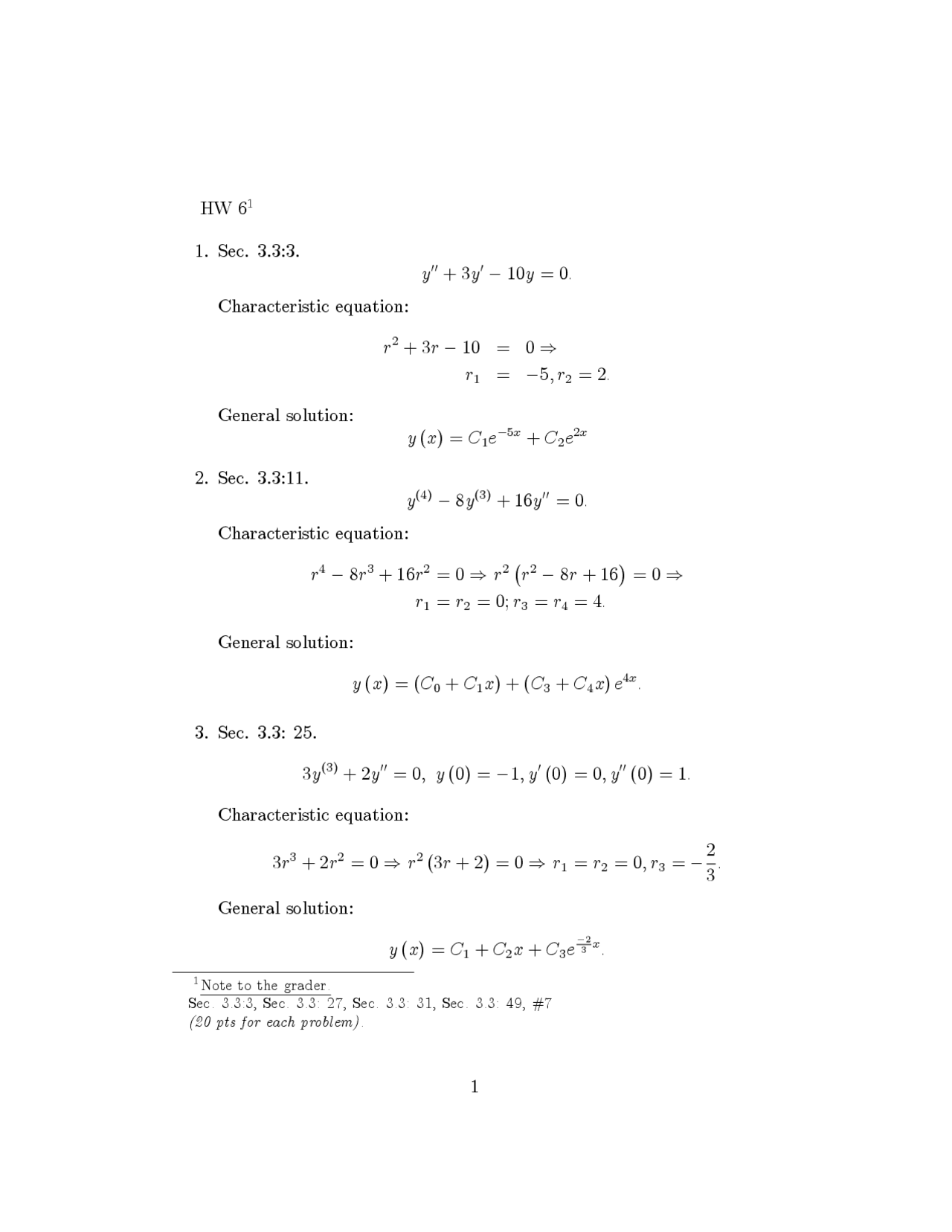 Introduction to Differential Equations and Examples | MATH 285 - Docsity