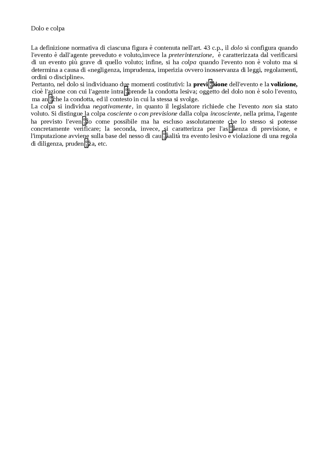 Il Dolo E La Colpa Art 43 Del Codice Penale Docsity