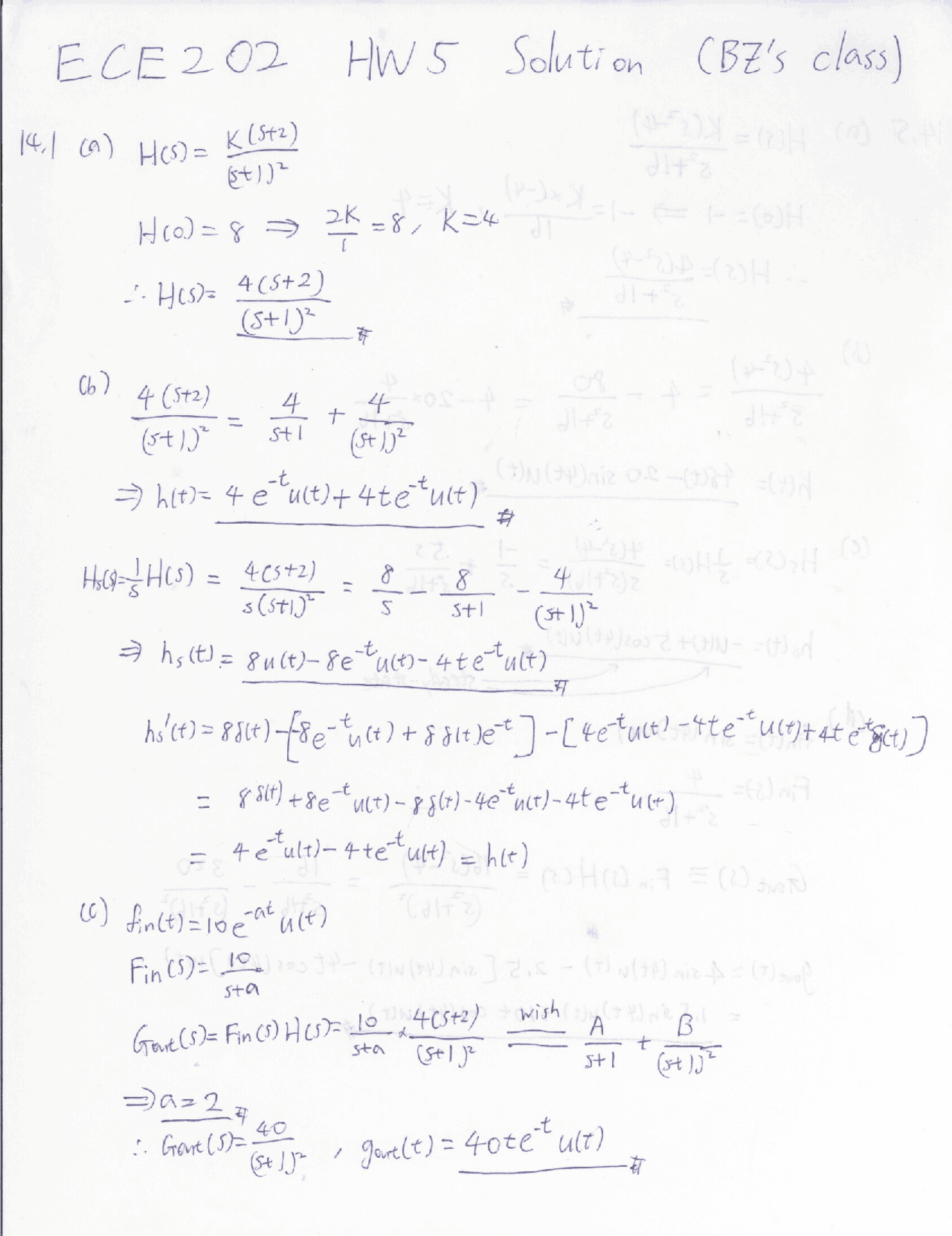 Homework 5 Questions With Solutions Linear Circuit Analysis Ii Ece