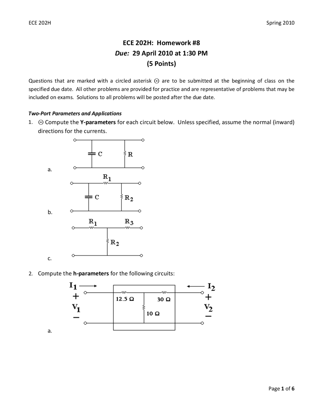 13 Questions On Linear Circuit Analysis Ii Homework 8 Ece 20200