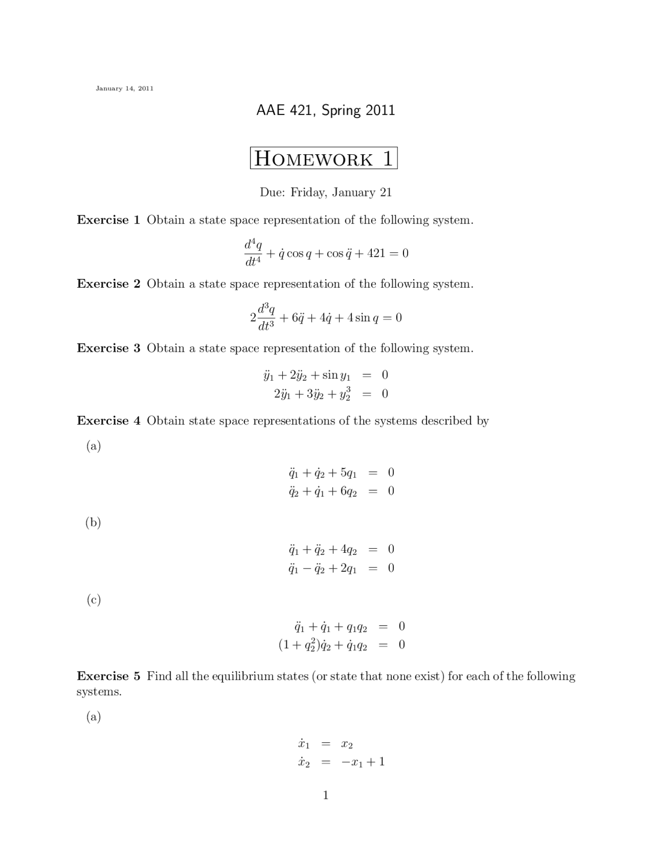 Flight Dynamics And Control Assignment One Solutions Aae 42100