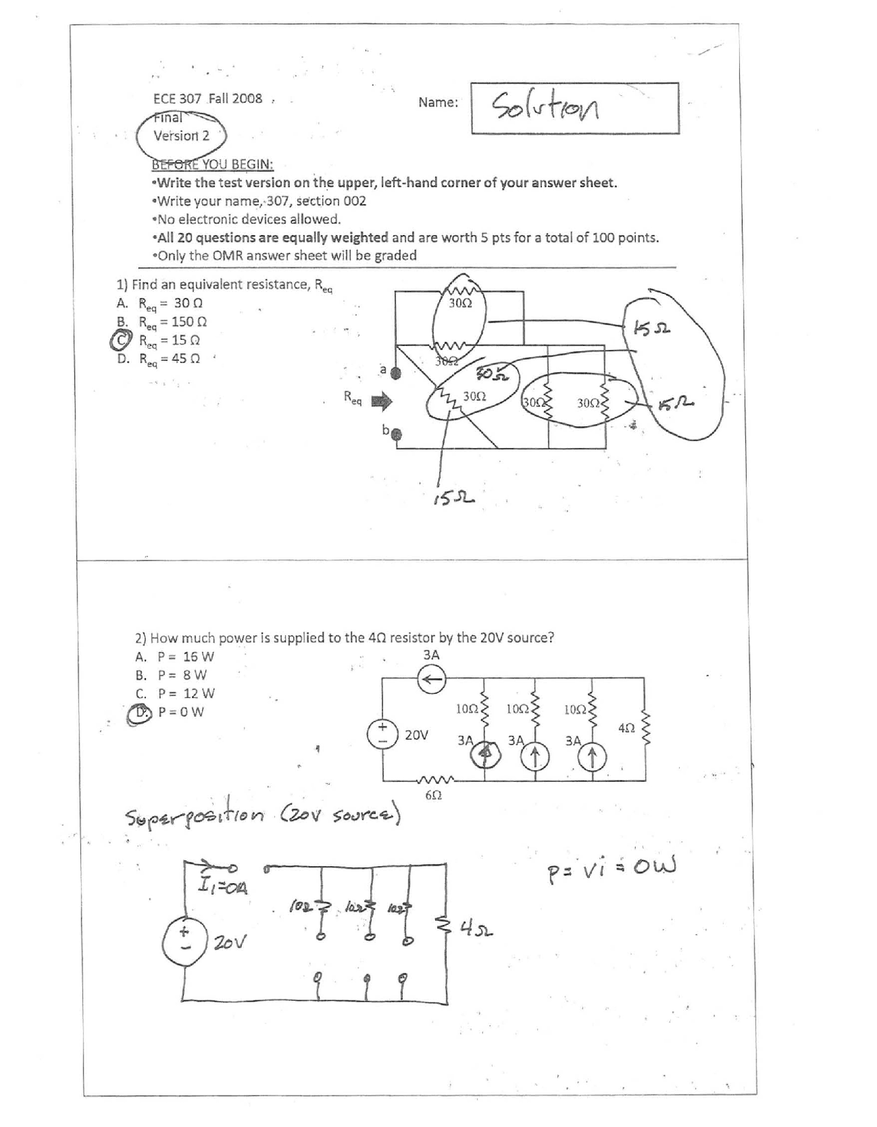 Final Exam Solutions Electromagnetic Fields And Waves Laboratory